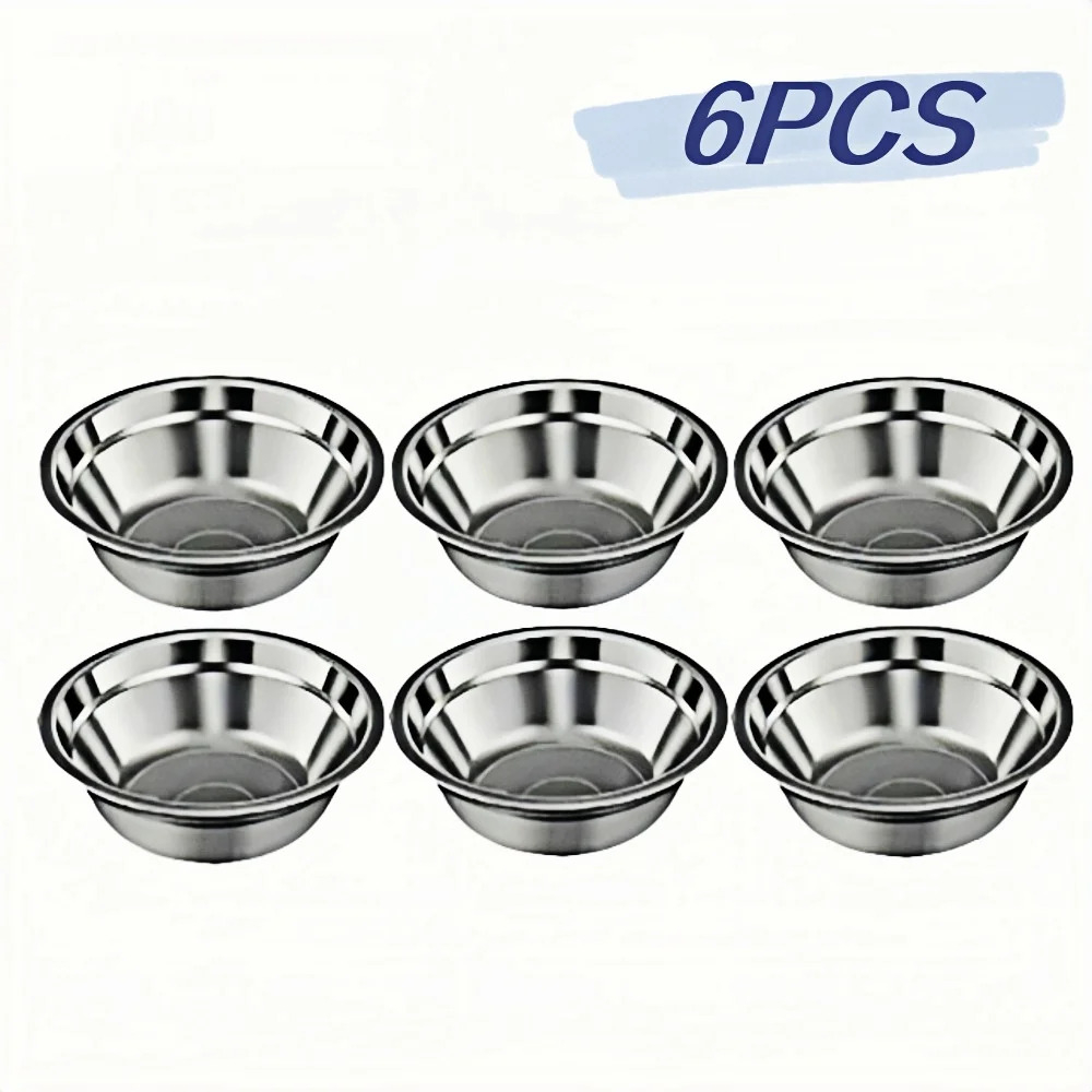 Stainless Steel Anti-Slip Pet Bowls Set for Cage Use - 6/18 Pieces Dog ...