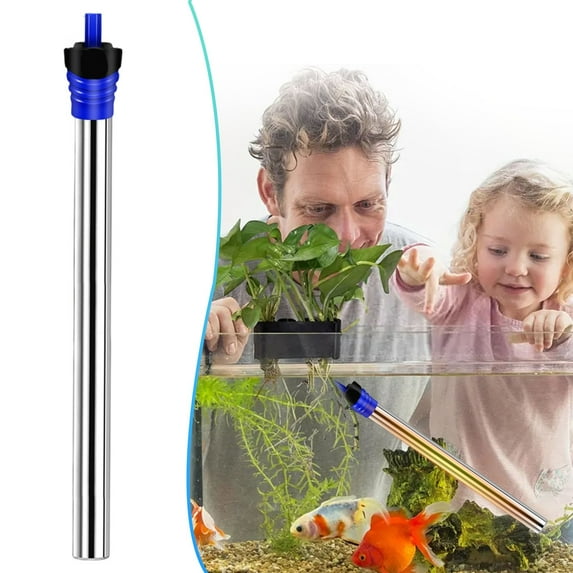 Stainless Steel Aquarium Heater with Adjustable Thermostat Submersible ...