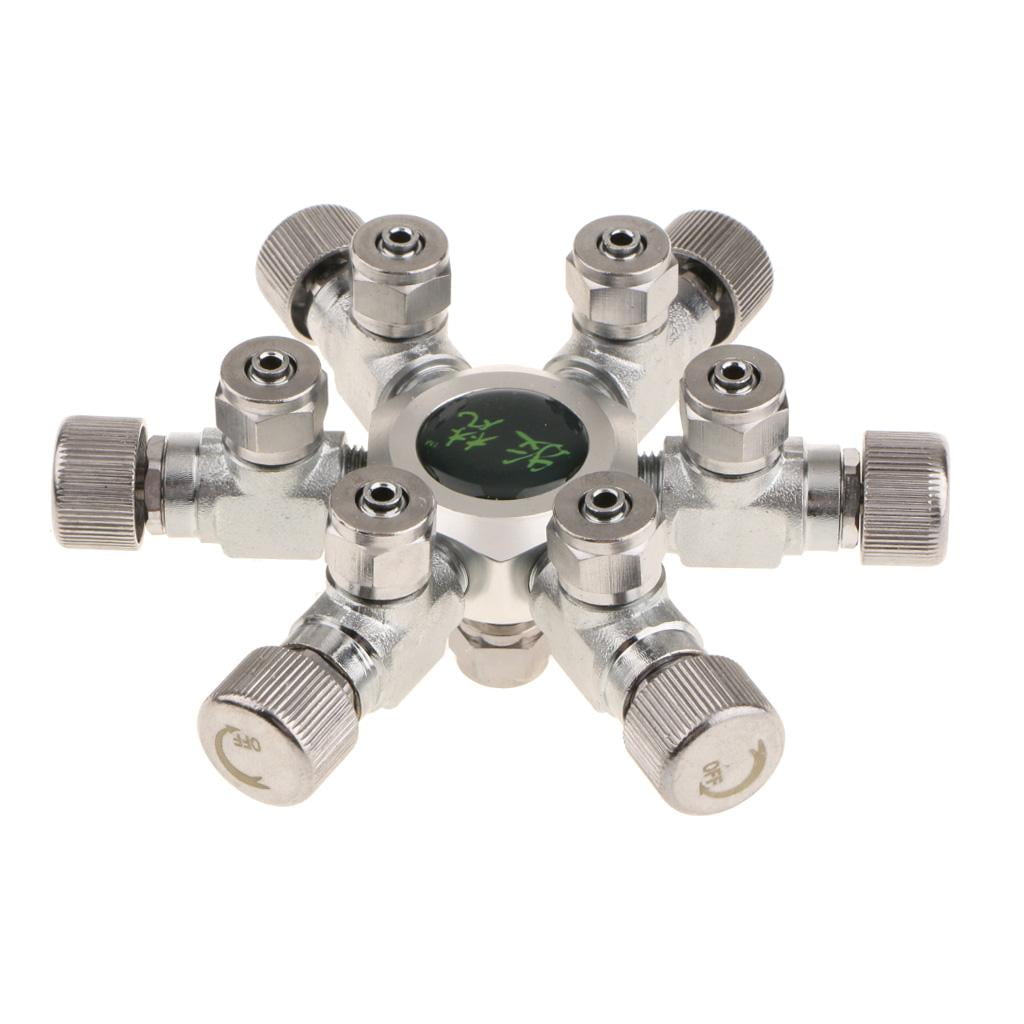 Stainless Steel Aquarium Tank CO2 Splitter Regulator Distributor ...