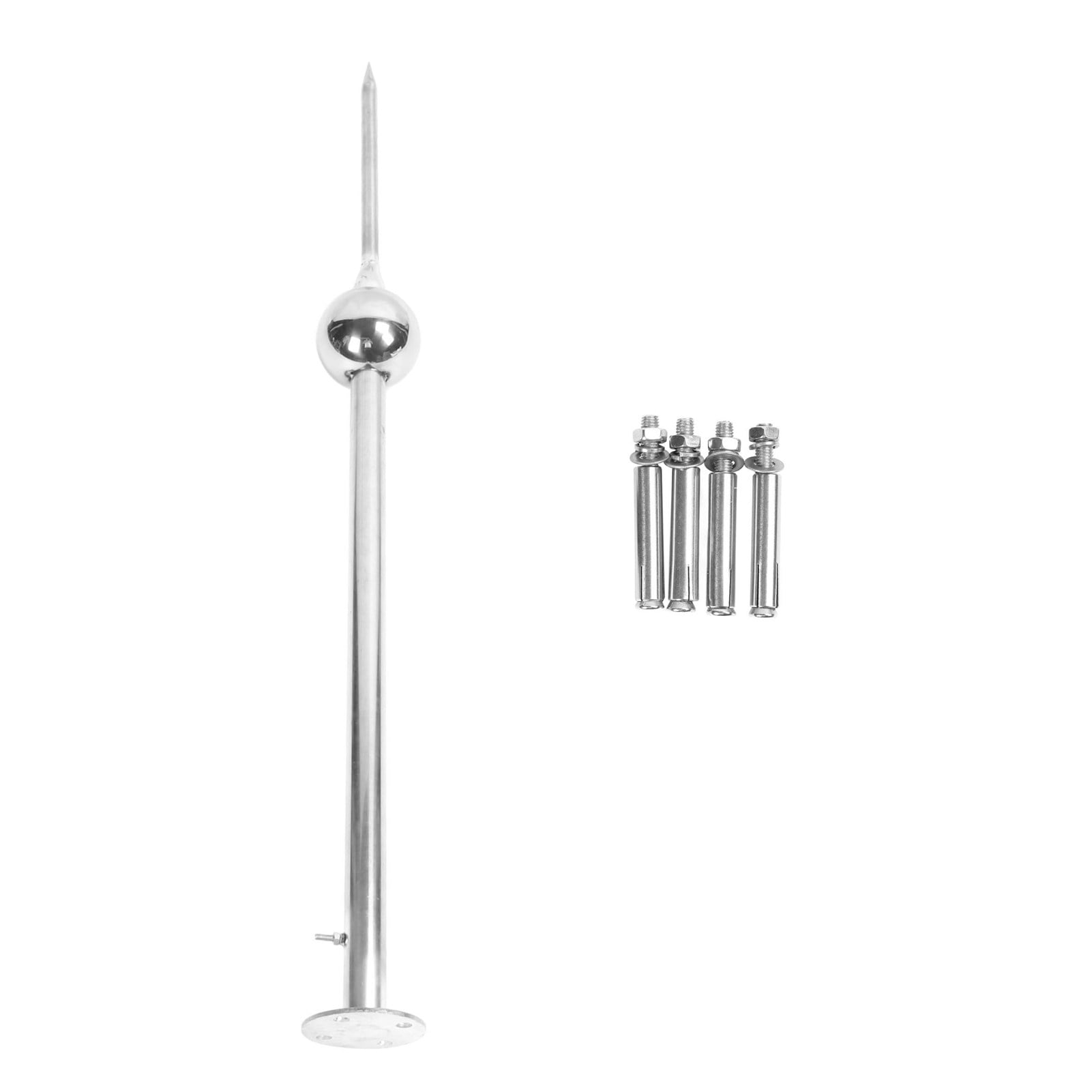 Stainless Steel Arrester Rod Single Ball Arrester Stick 3 Pole Stake ...