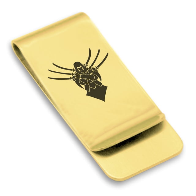 Stainless Steel Assassin Classic Slim Money Clip Credit Card Holder ...