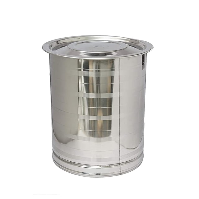 Stainless Steel Atta Tanki Or Container, Box, Drum, Pawali, Tanki With ...
