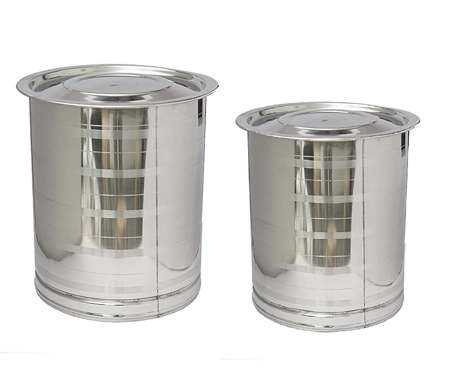 Stainless Steel Atta Tanki Or Container, Box, Drum, Pawali, Tanki With ...