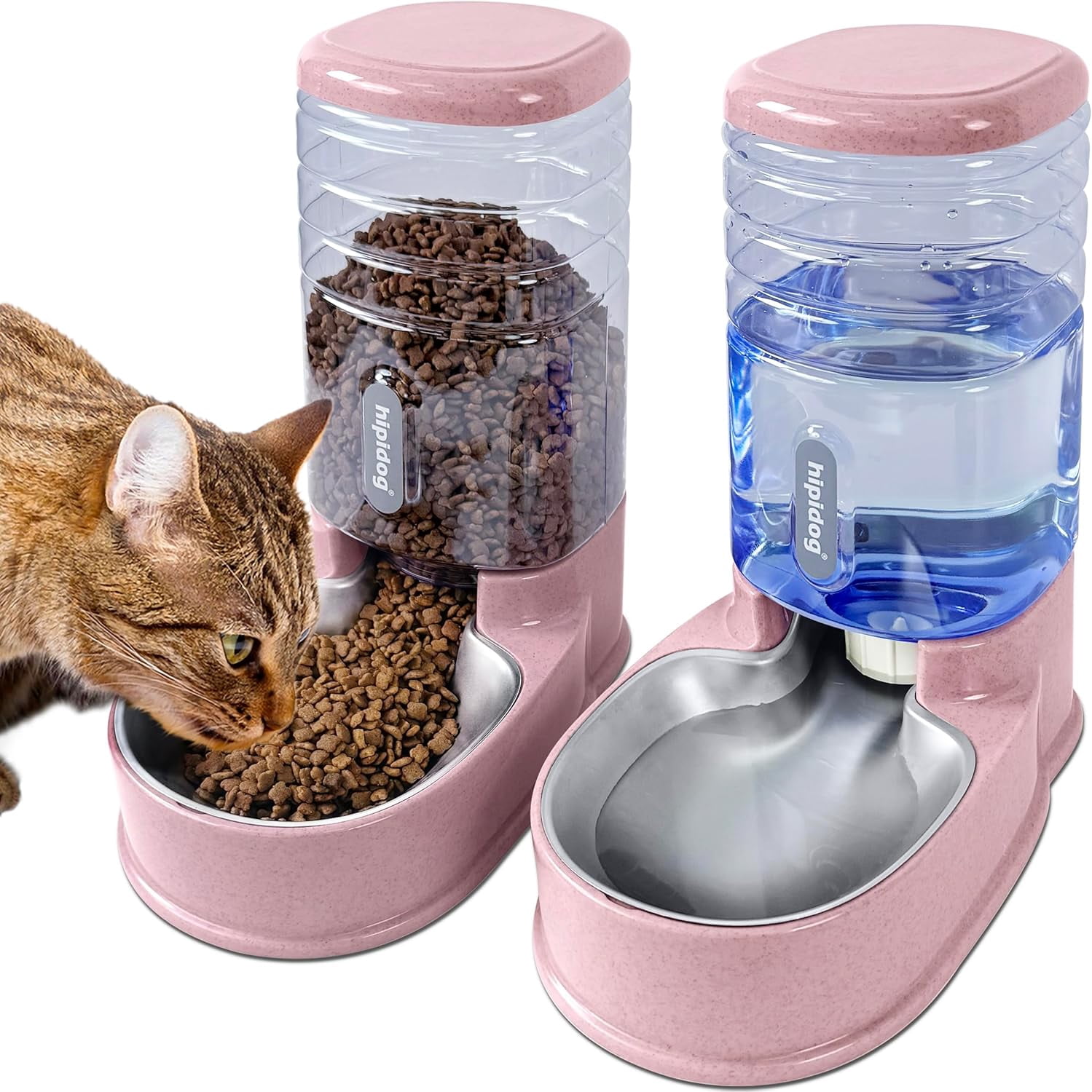 Stainless Steel Automatic Pet Feeder for Small&Medium Pets Automatic ...