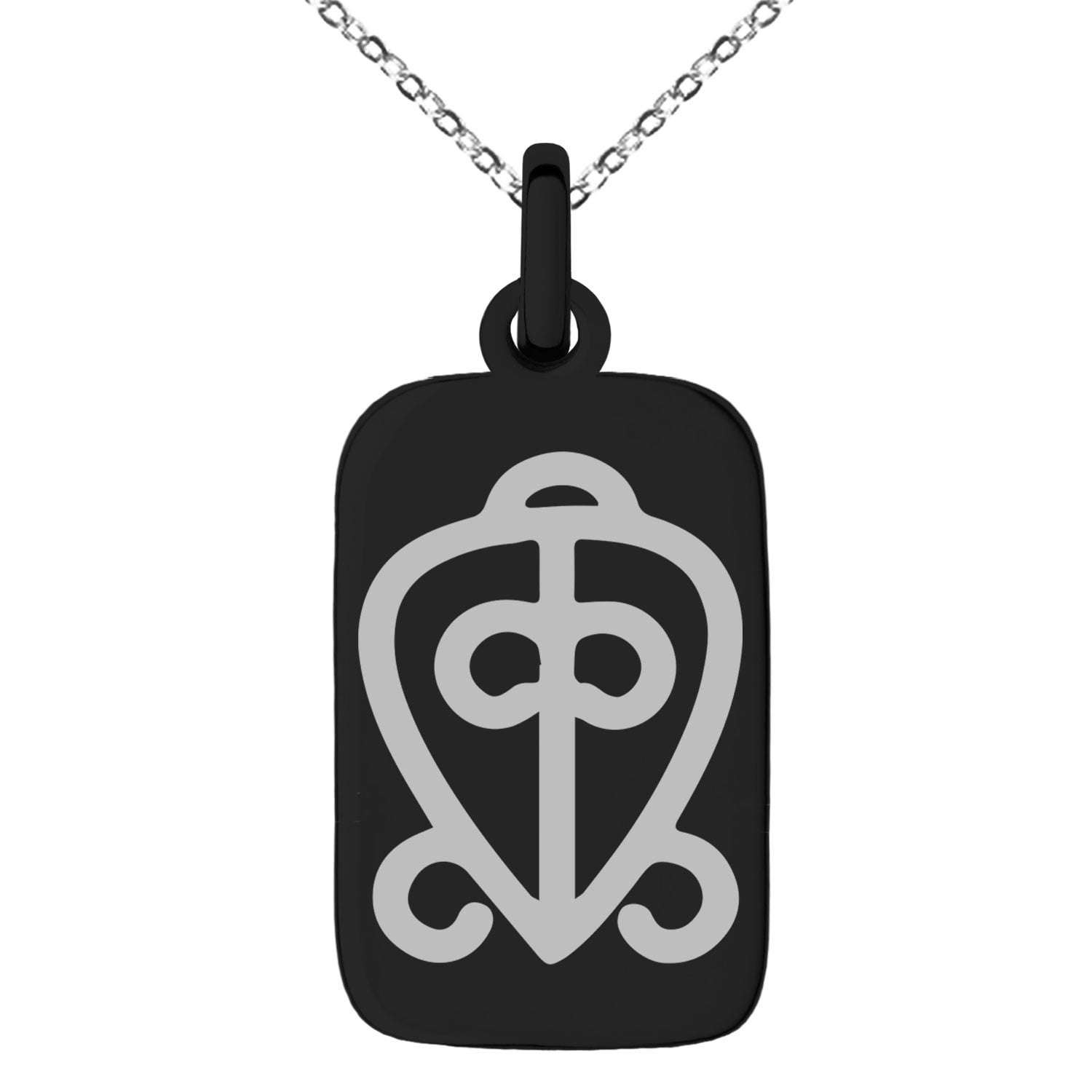 Tioneer Stainless Steel Aztec Power of Love Rune Engraved Small ...
