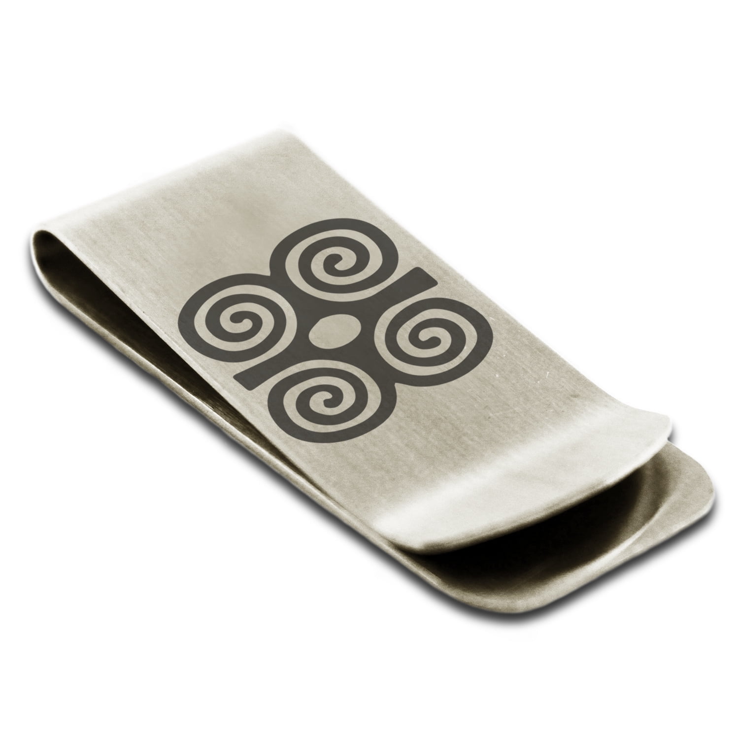 Tioneer Stainless Steel Aztec Strength Rune Engraved Money Clip Holder ...