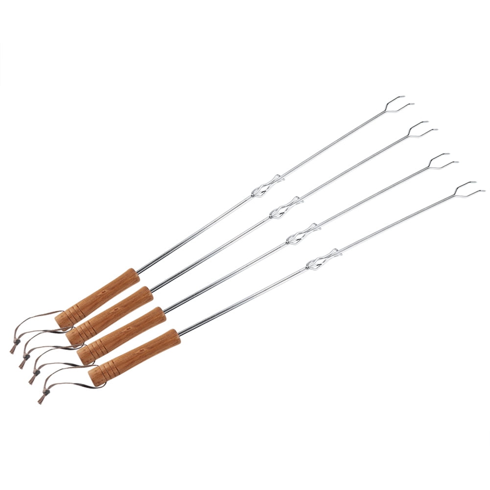 Stainless Steel BBQ Fork Set, 4PCS, for Outdoor Grill & Camping ...