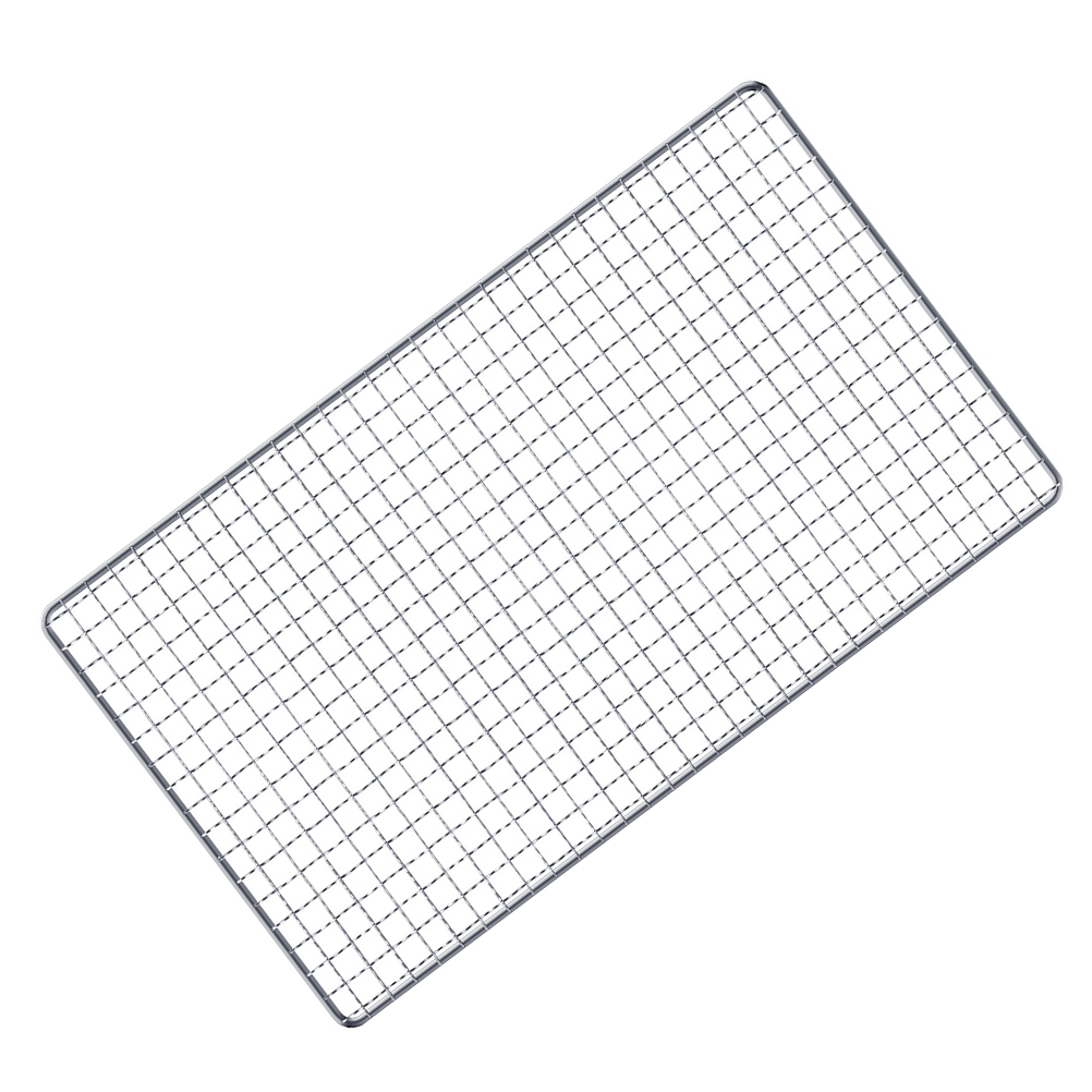 Stainless Steel BBQ Mesh Non Stick Fry Pan Grill Mesh Mat Stainless ...