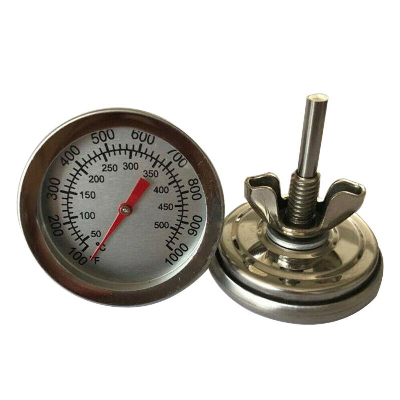 Stainless Steel BBQ Smoker Grill Temperature Gauge Barbecue Thermometer ...