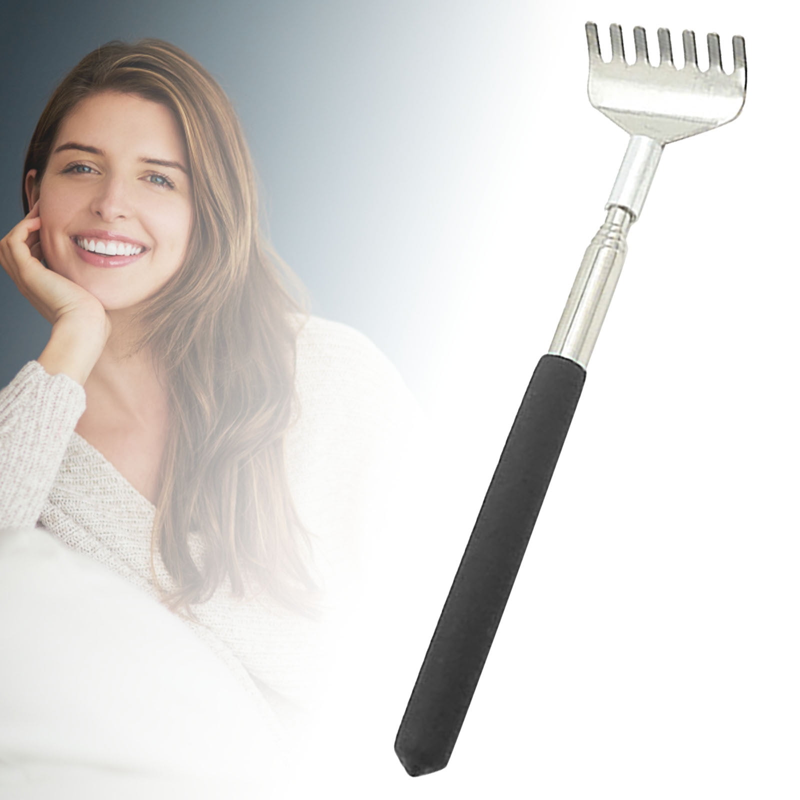 Stainless Steel Back Scratcher Extendable Long Handle Itch Tool For ...