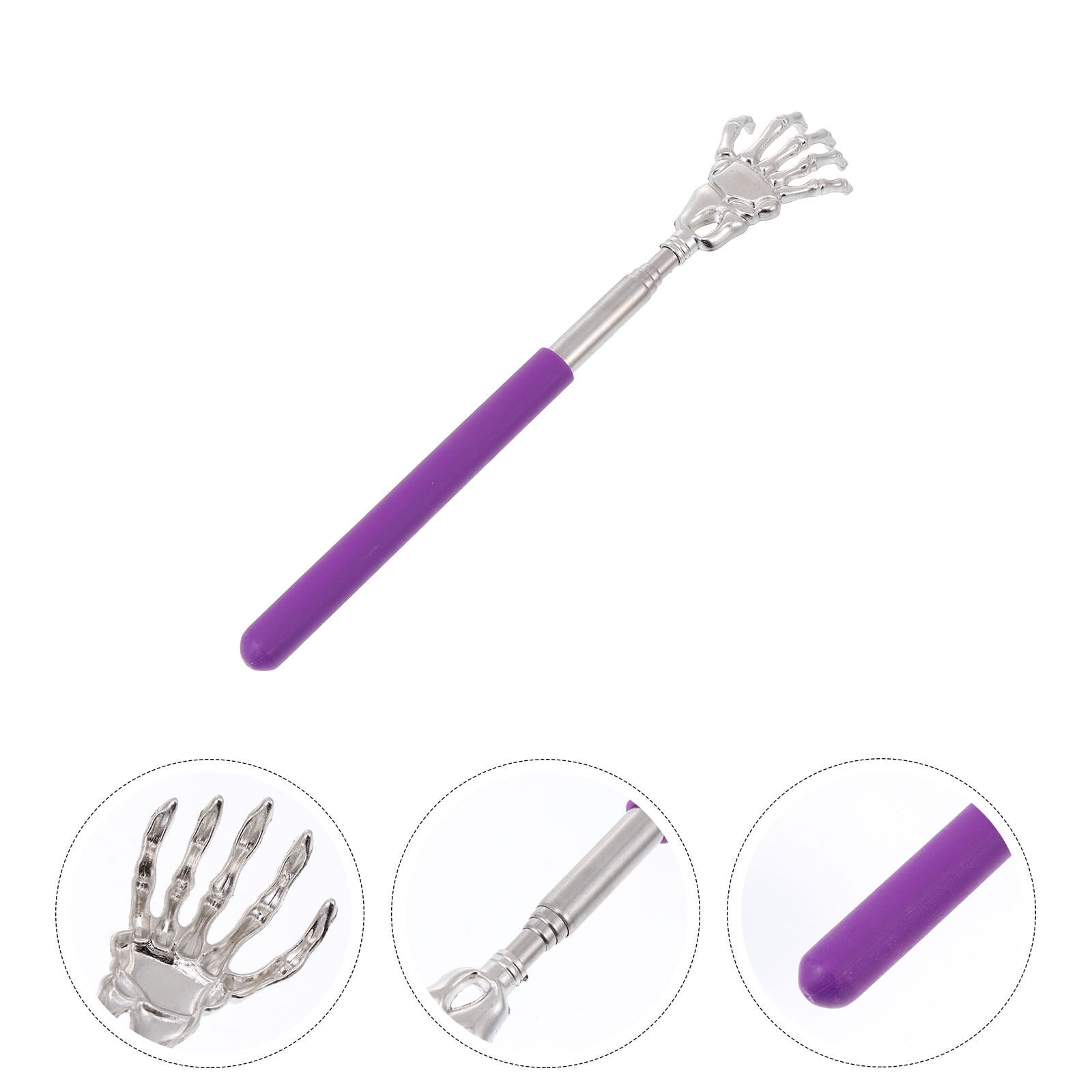 Stainless Steel Back Scratcher with Retractable Skeleton Hand Claw 1 ...