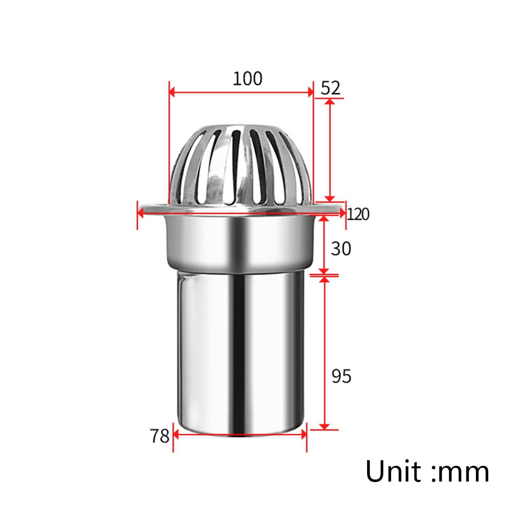 Stainless Steel Balcony Drainage Roof Detachable Floor Drain Cover Rain ...