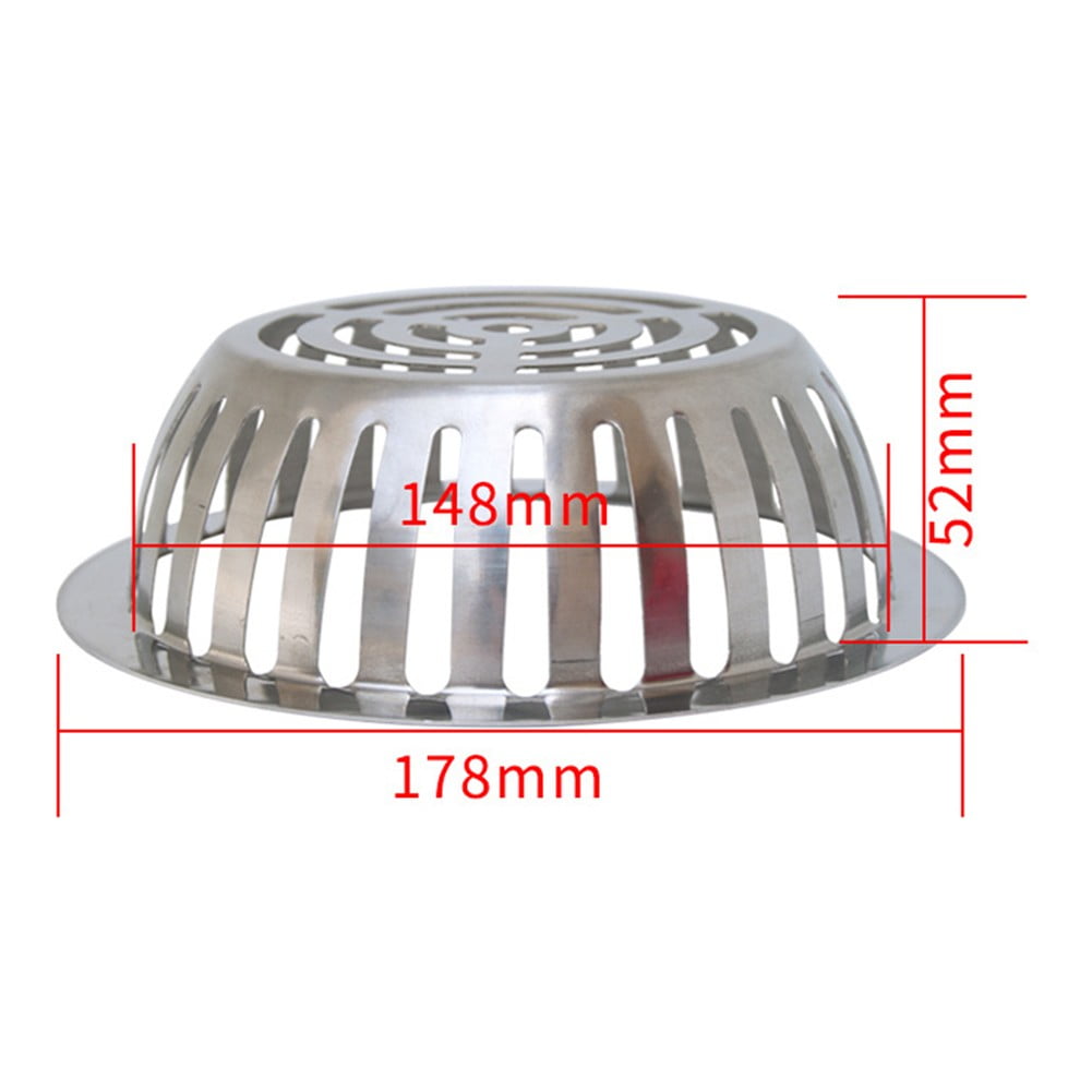 Stainless Steel Balcony Drainage Roof Round Floor Drain Cover Rain Pipe ...