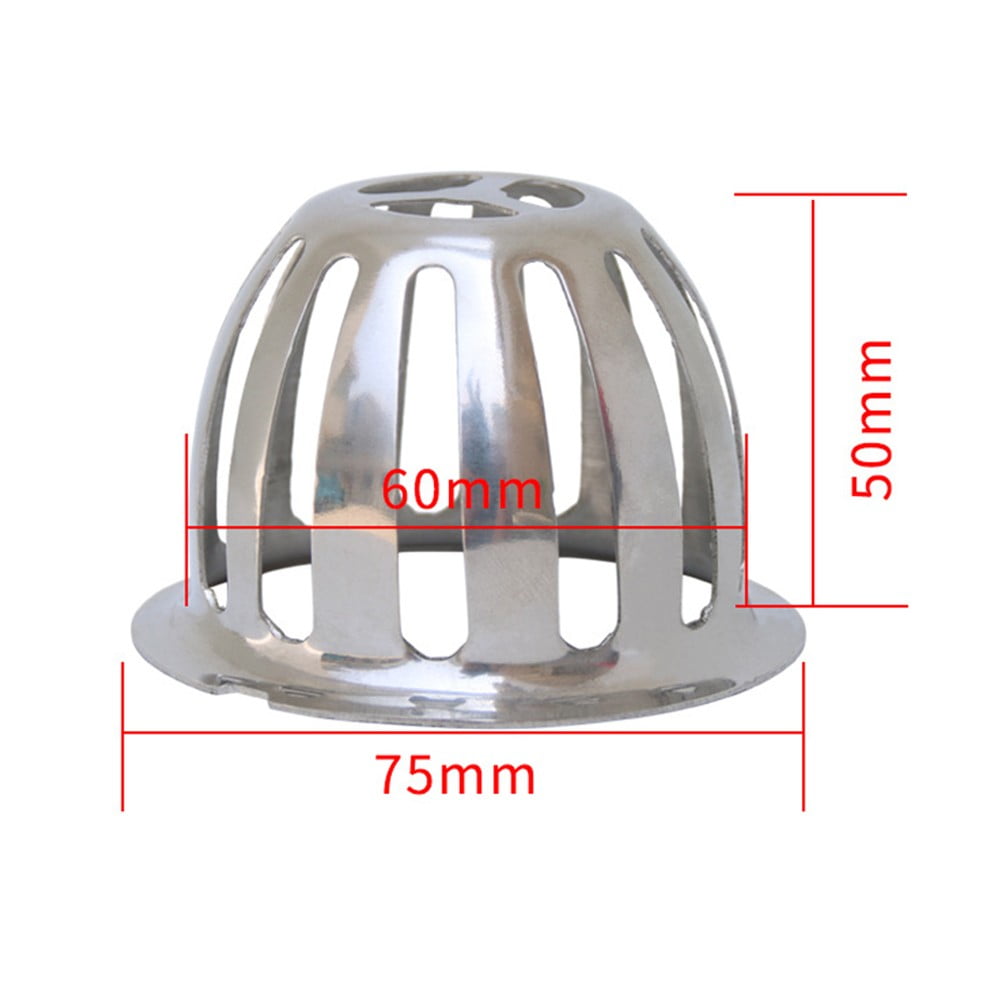 Stainless Steel Balcony Drainage Roof Round Floor Drain Cover Rain Pipe ...