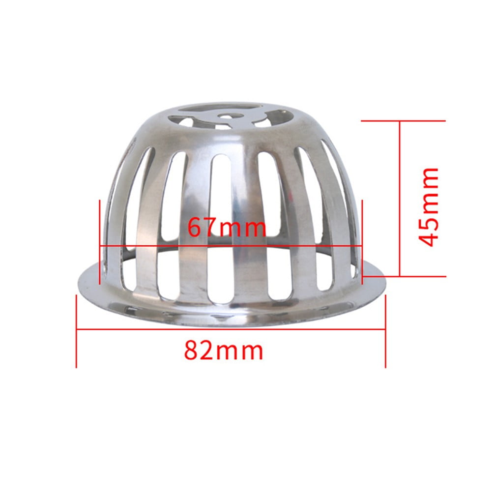 Stainless Steel Balcony Drainage Roof Round Floor Drain Cover Rain Pipe ...