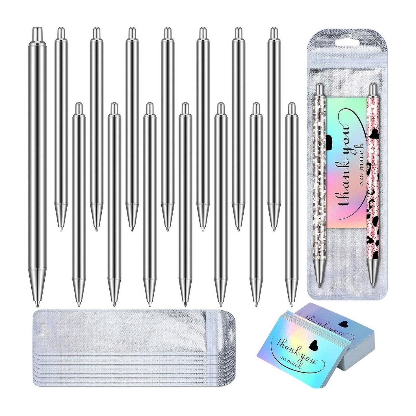 Stainless Steel Ballpoint Pen with Thank You Cards, for Student DIY Pen ...