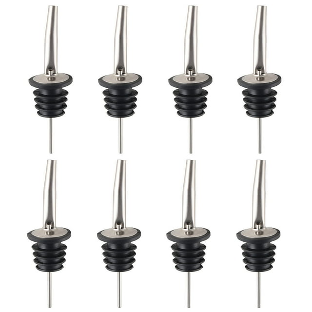 Stainless Steel Bar Pourers Tapered Spout Vinegar Speed Pourers Oil ...