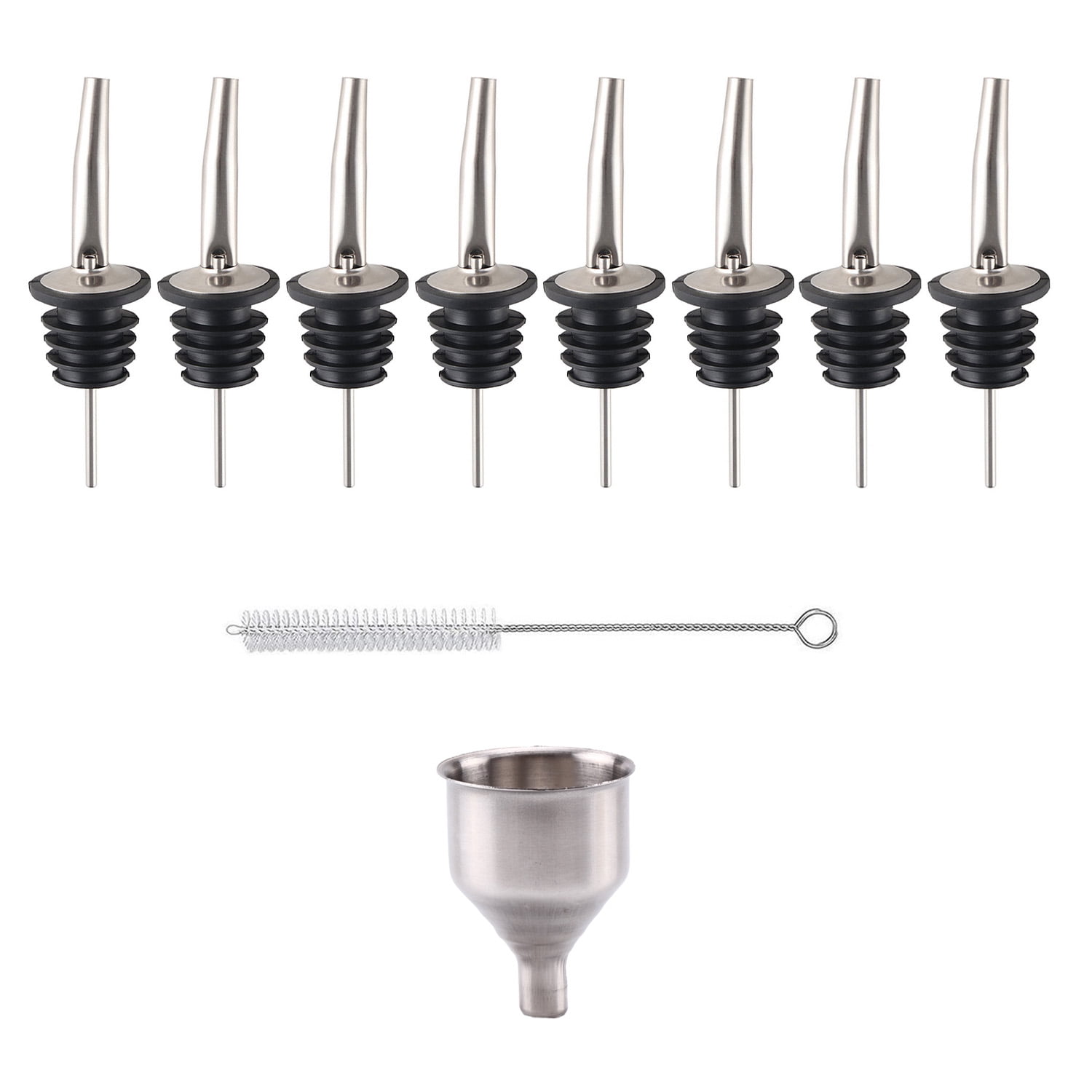 Stainless Steel Bar Pourers Tapered Spout Vinegar Speed Pourers Oil ...