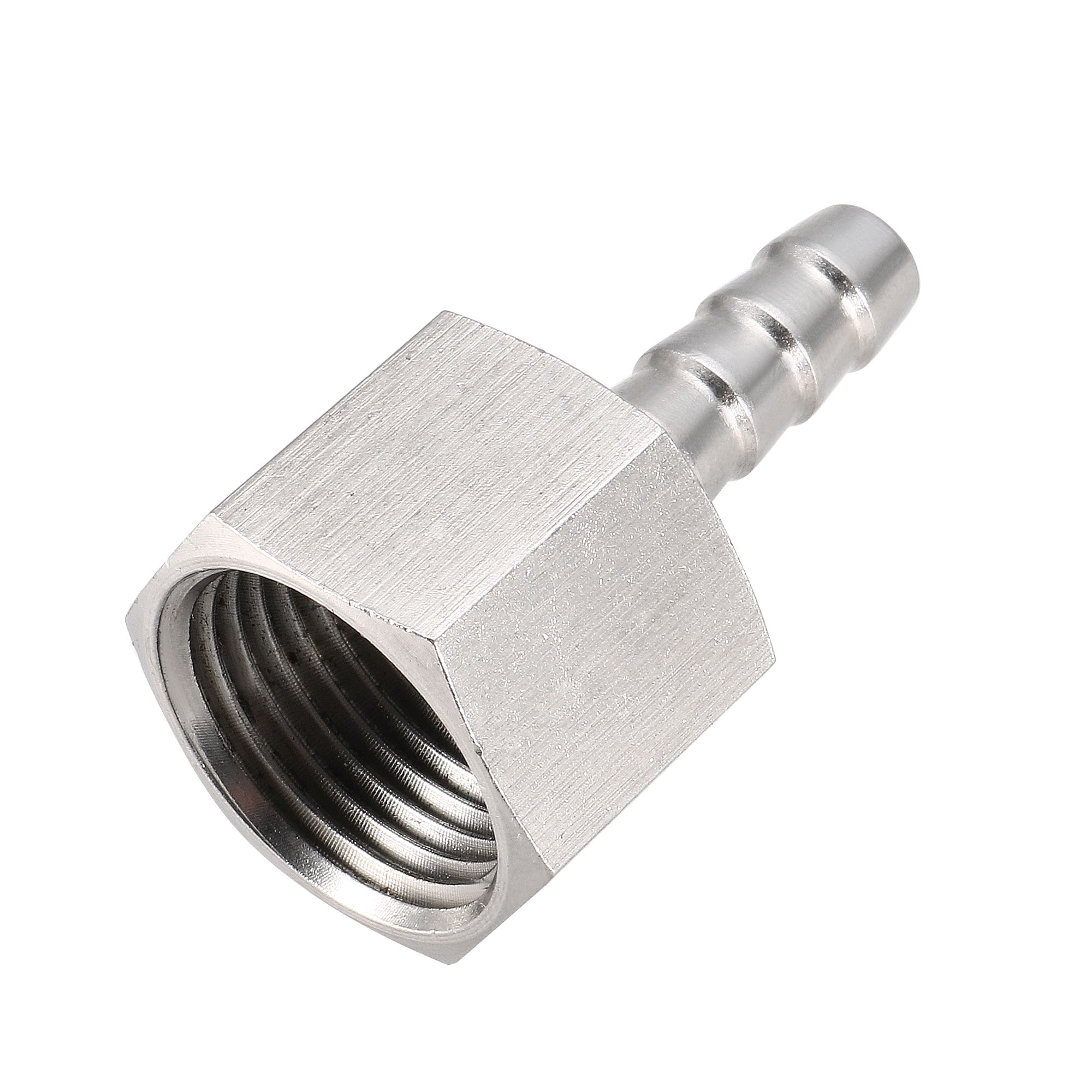 Stainless Steel Barb Hose Fitting Connector Adapter 8mm Barbed x G1/2 ...