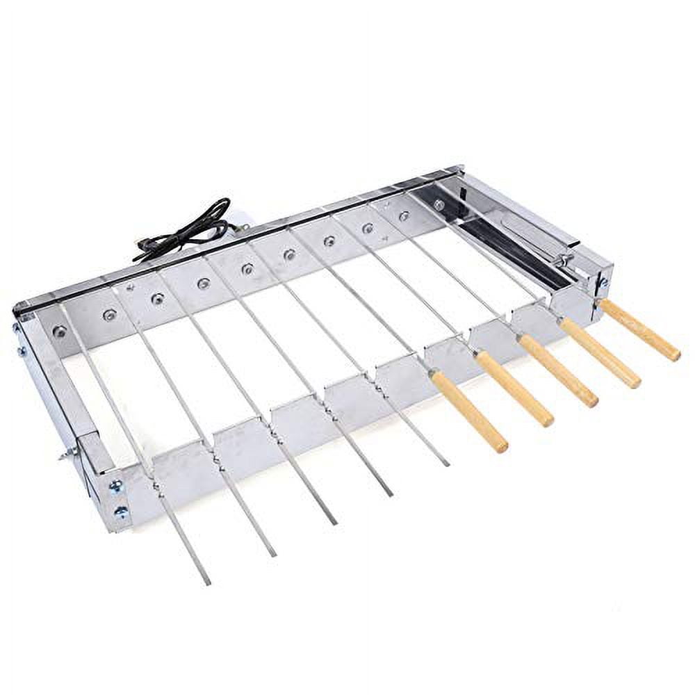 Stainless Steel Barbecue Skewer Kabob Set, Upthehill 10PCs 18.8"L ...
