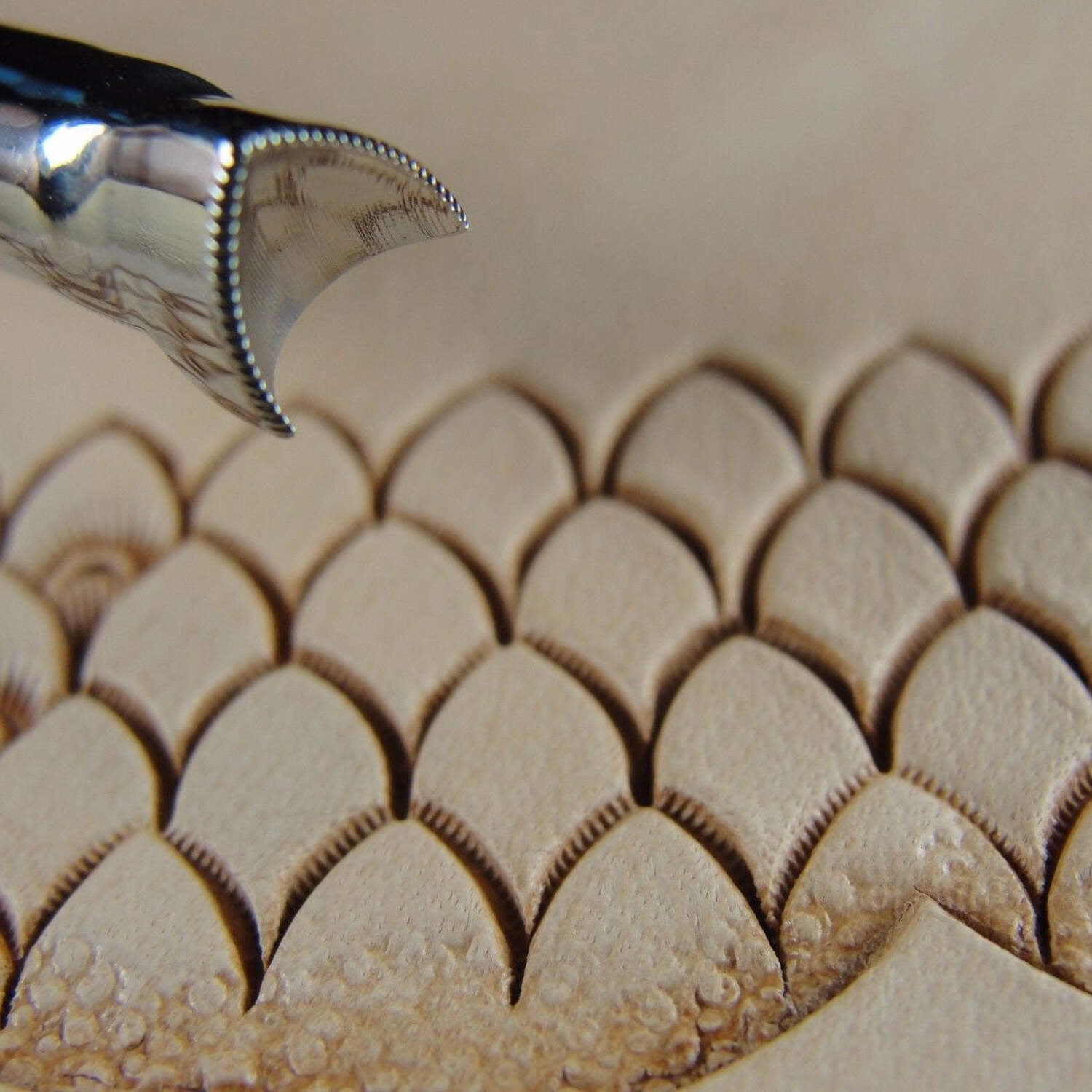 Stainless Steel Barry King - #2 Pointed Scale Stamp (Leather Stamping ...