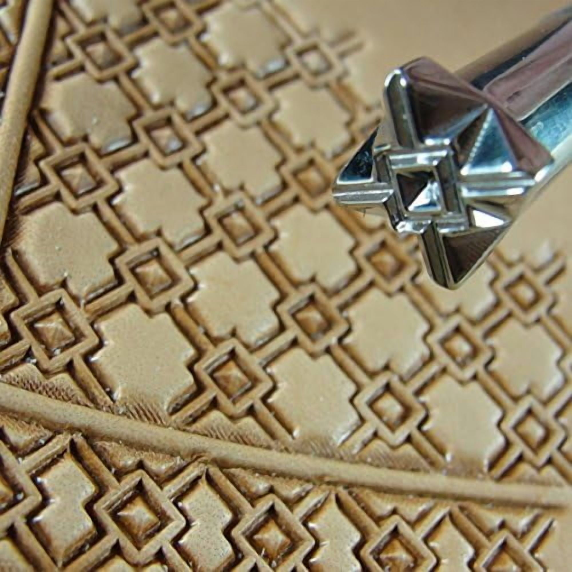 Stainless Steel Barry King - #3 Crosshair Square Geometric Stamp ...