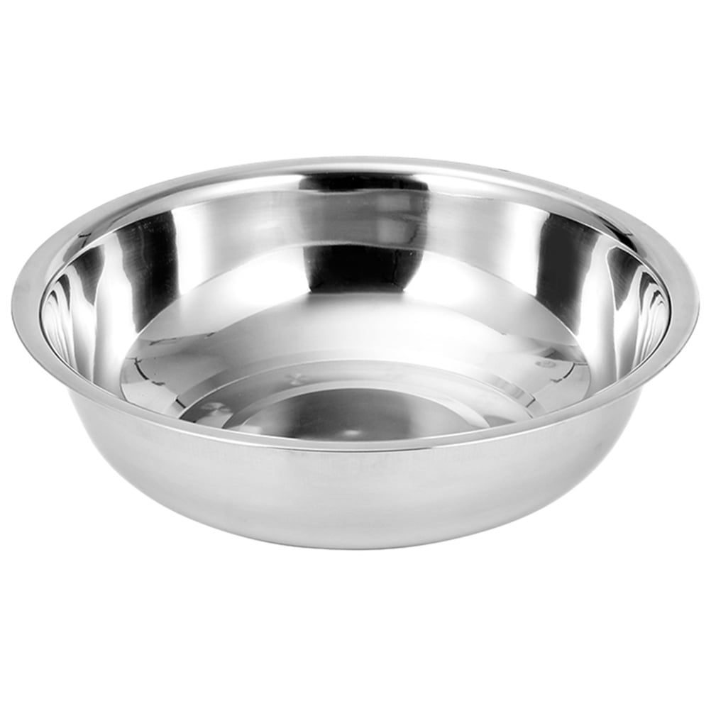 WRITWAA Kitchen Washing Bowl Salad Mixing Bowl Silver 1pc - Walmart.com