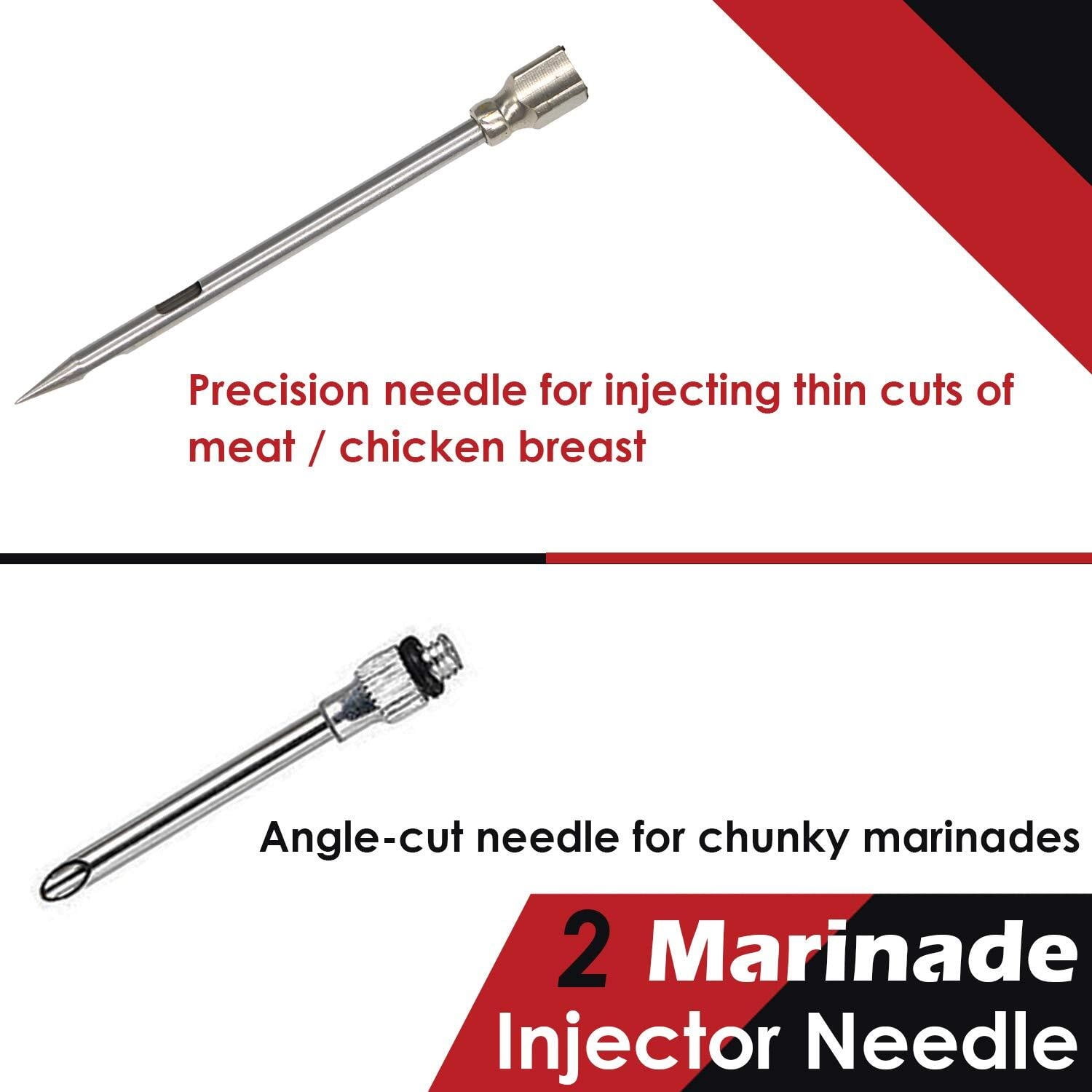 Stainless Steel Baster With Cleaning BrushWith 2 Marinade Injector ...