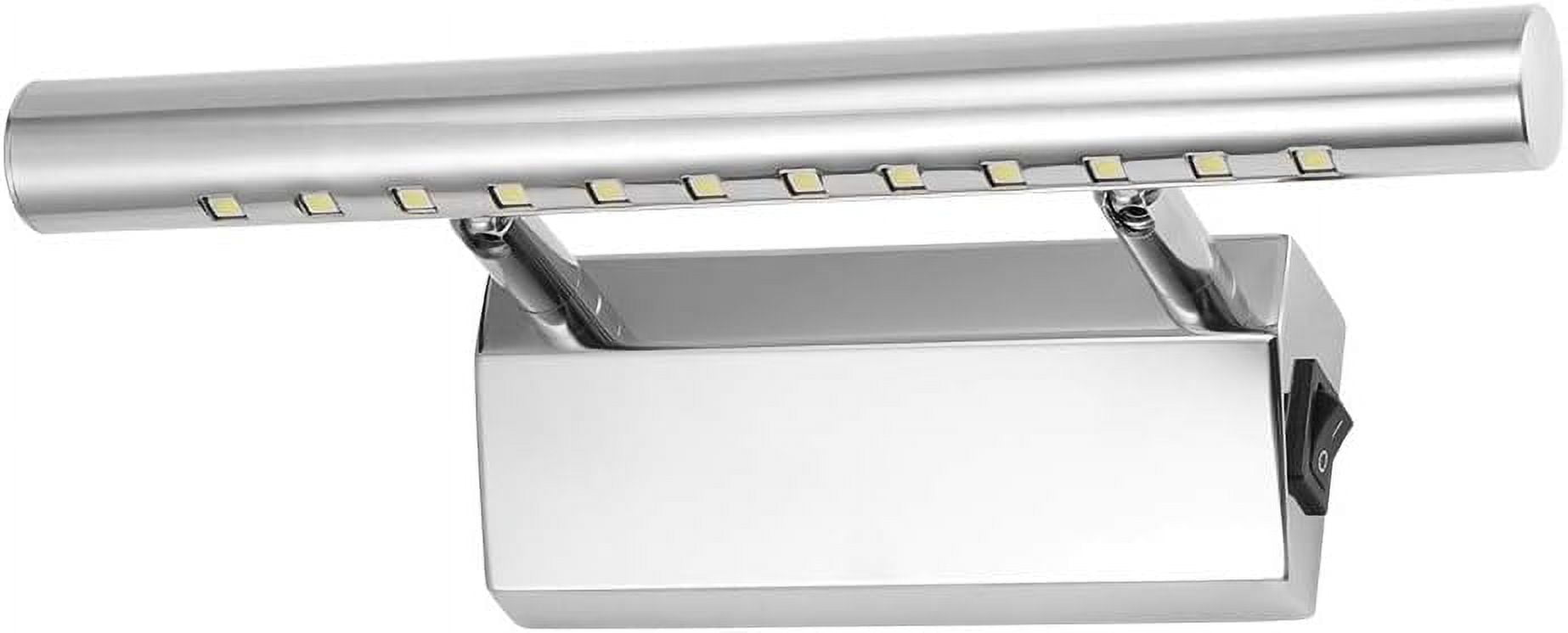 Stainless Steel Bathroom Vanity Light, Integrated LED Fixture with Soft ...