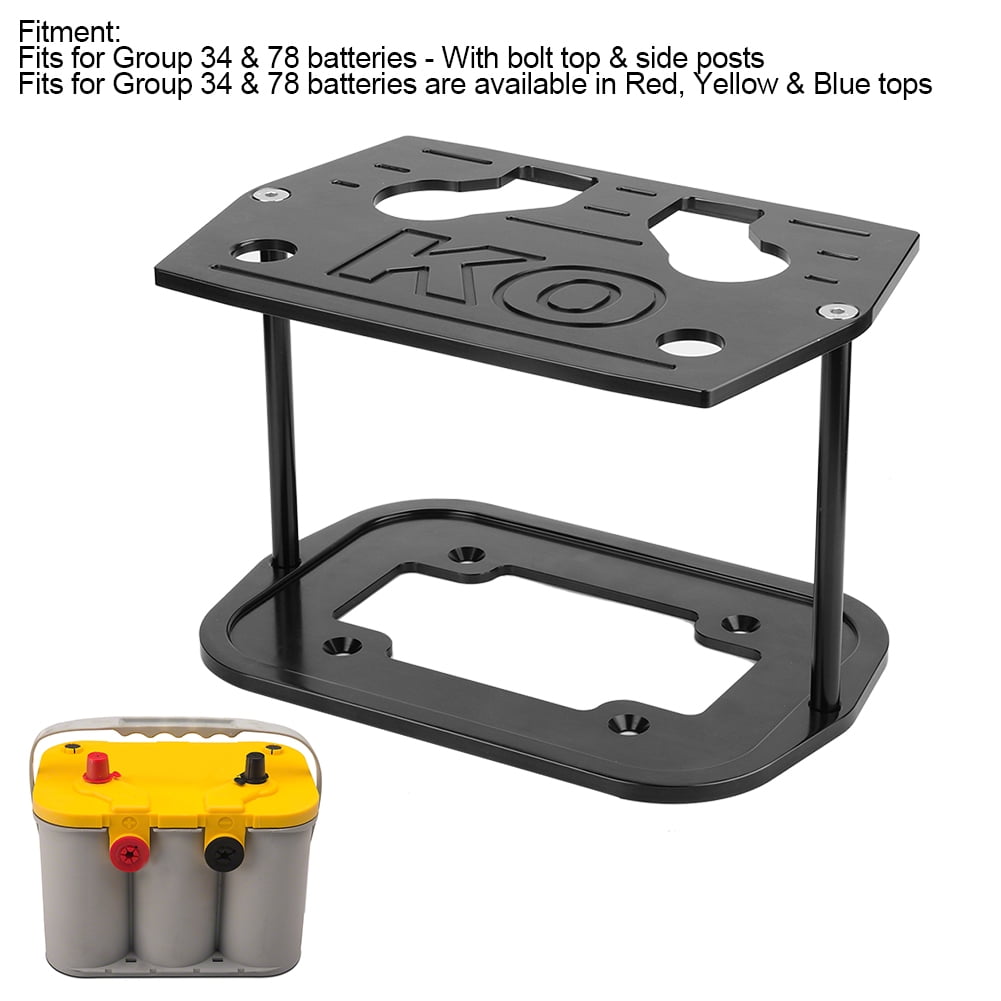 Stainless Steel Battery Tray Hold Down for Optima 34/78 Battery Red ...