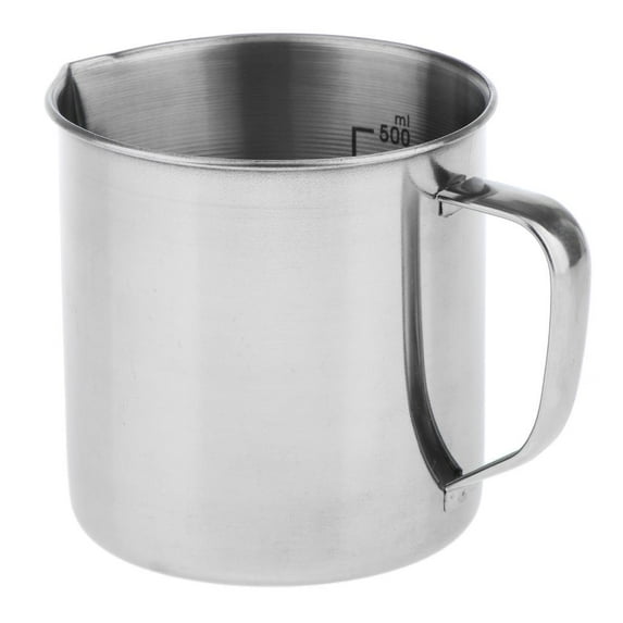 Stainless Steel Beaker with Liquid Measuring Scale, Pouring Jug for ...