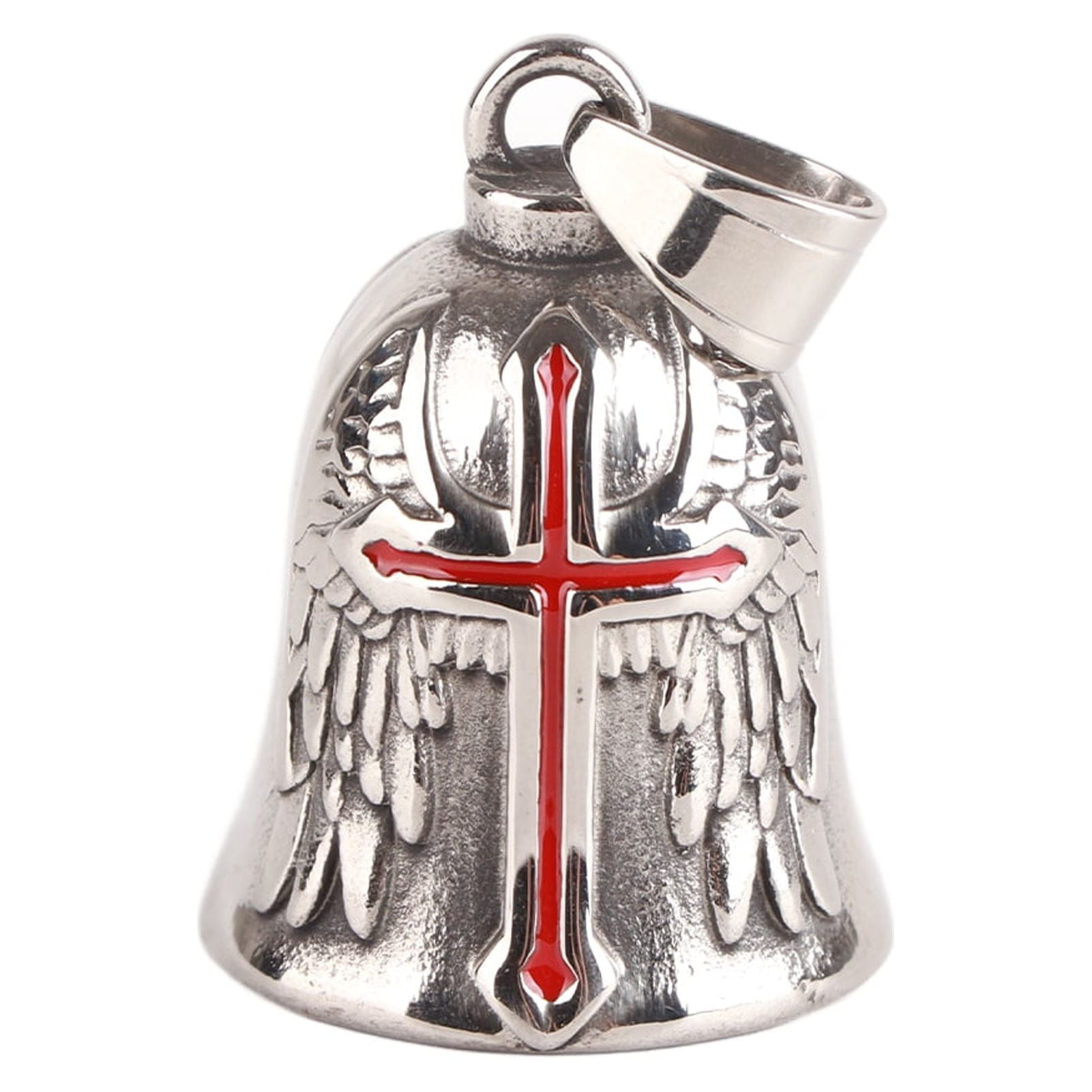 Stainless Steel Bell Red Cross Suspensible Good Luck Safe Cycling ...