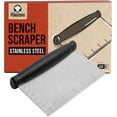 Stainless Steel Bench Scraper 6" for Bread, Pizza and Pastry, Dough ...