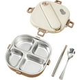 Stainless Steel Bento Box, 800ml Leakproof Lunch Box, Easy To Open And ...