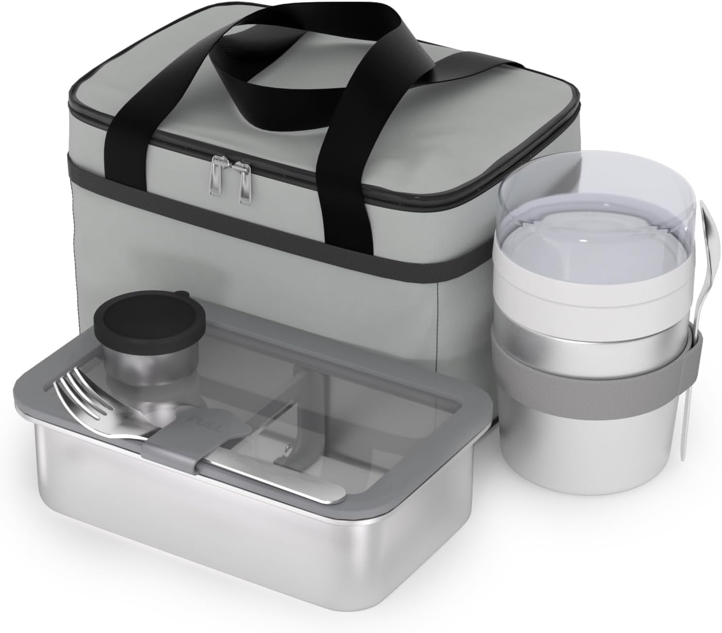 Stainless Steel Bento Box Set for Adult - 42oz Leak-Proof Lunch Box ...