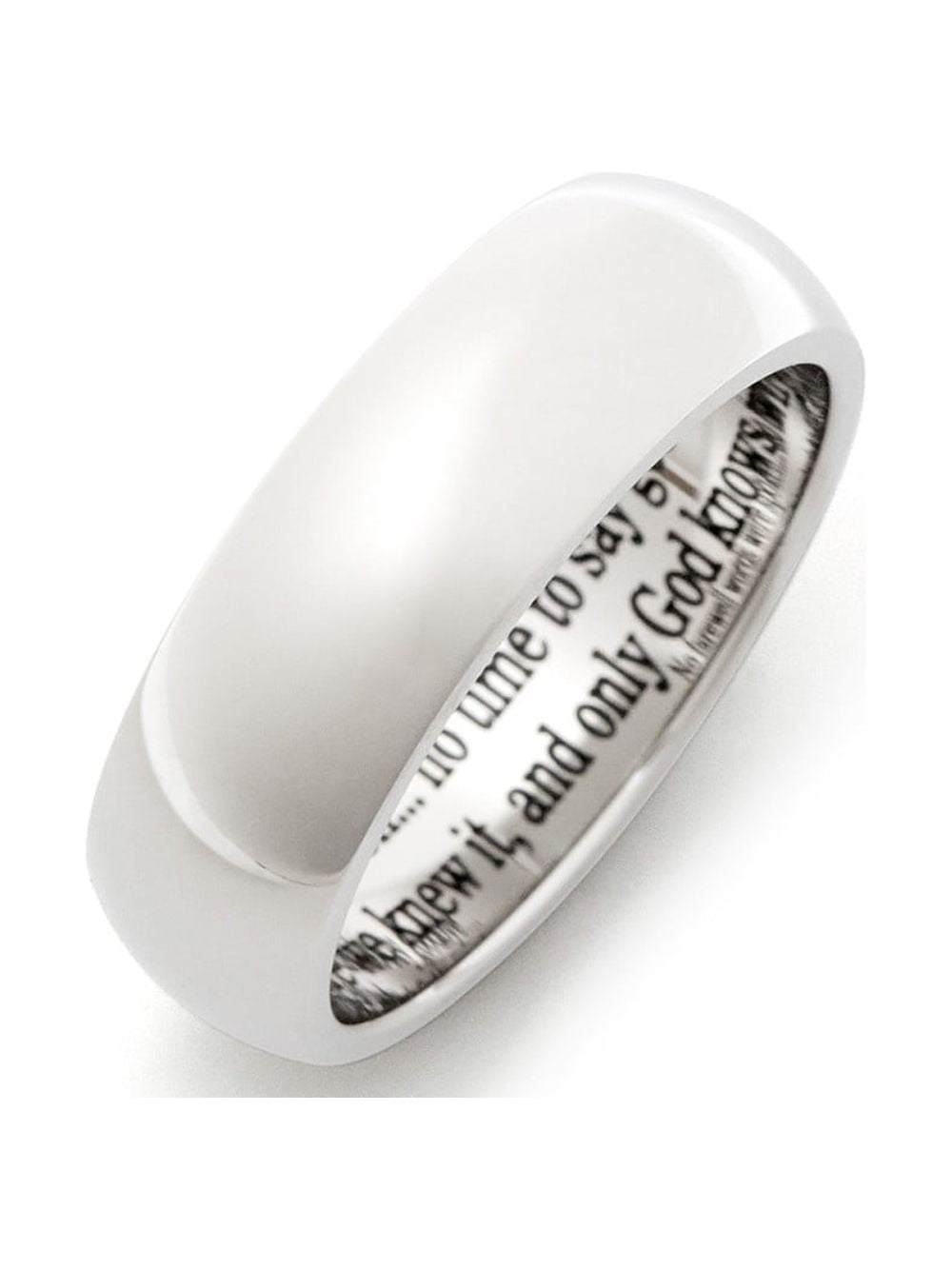 Stainless Steel Bereavement Prayer Ring for Women and Men, Ring Sizes 5 ...