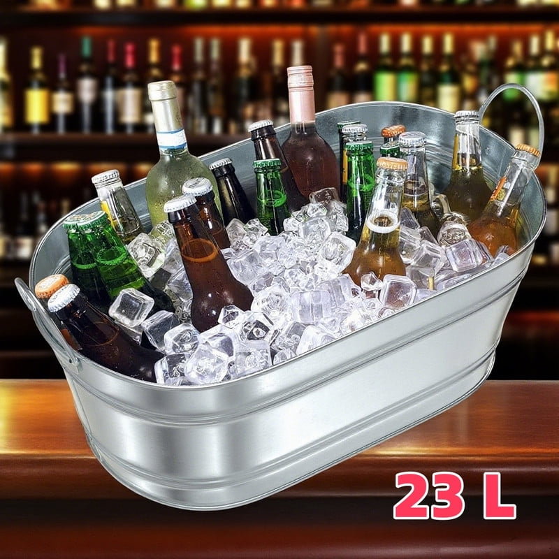 Stainless-Steel Beverage Tub, Double-Walled Insulated Anchored Drink ...