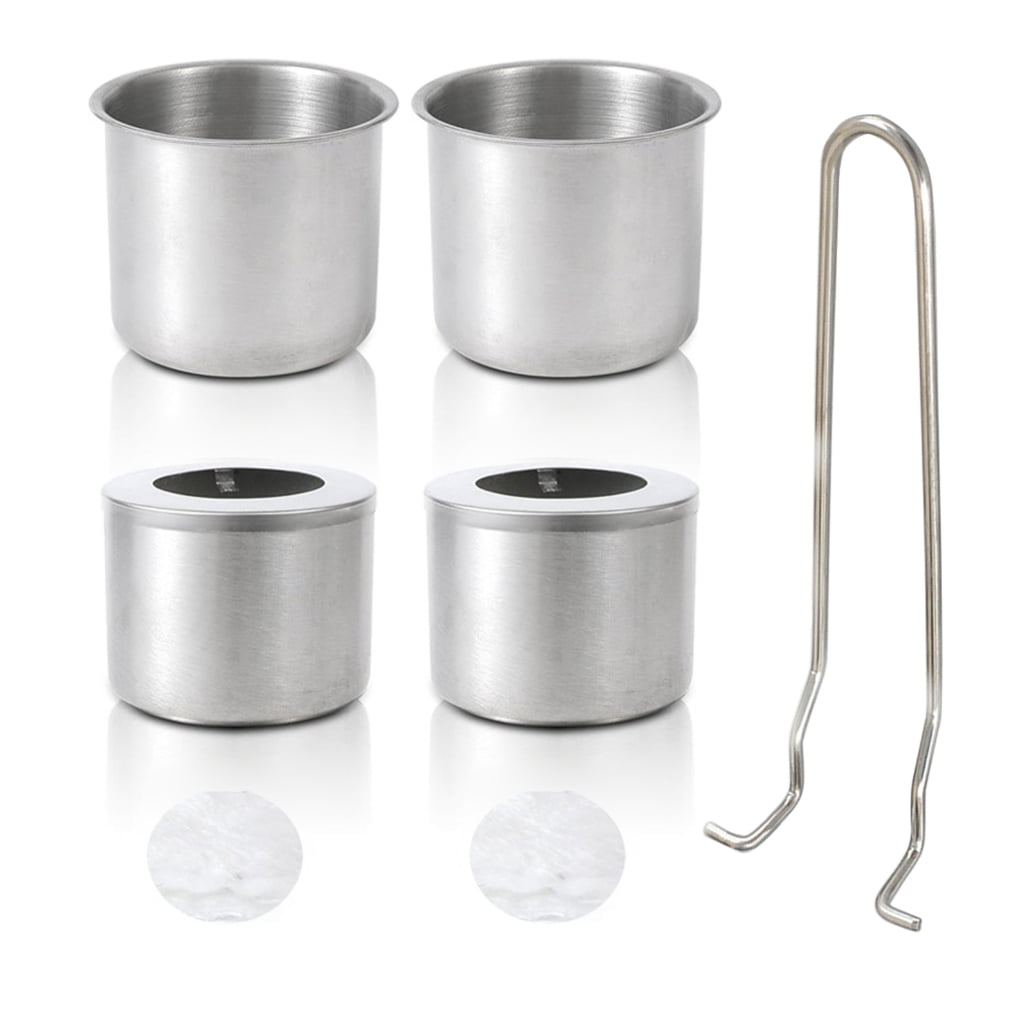 Stainless Steel Bioethanol Burners Pots Set Tabletop Ethanol Combustion ...