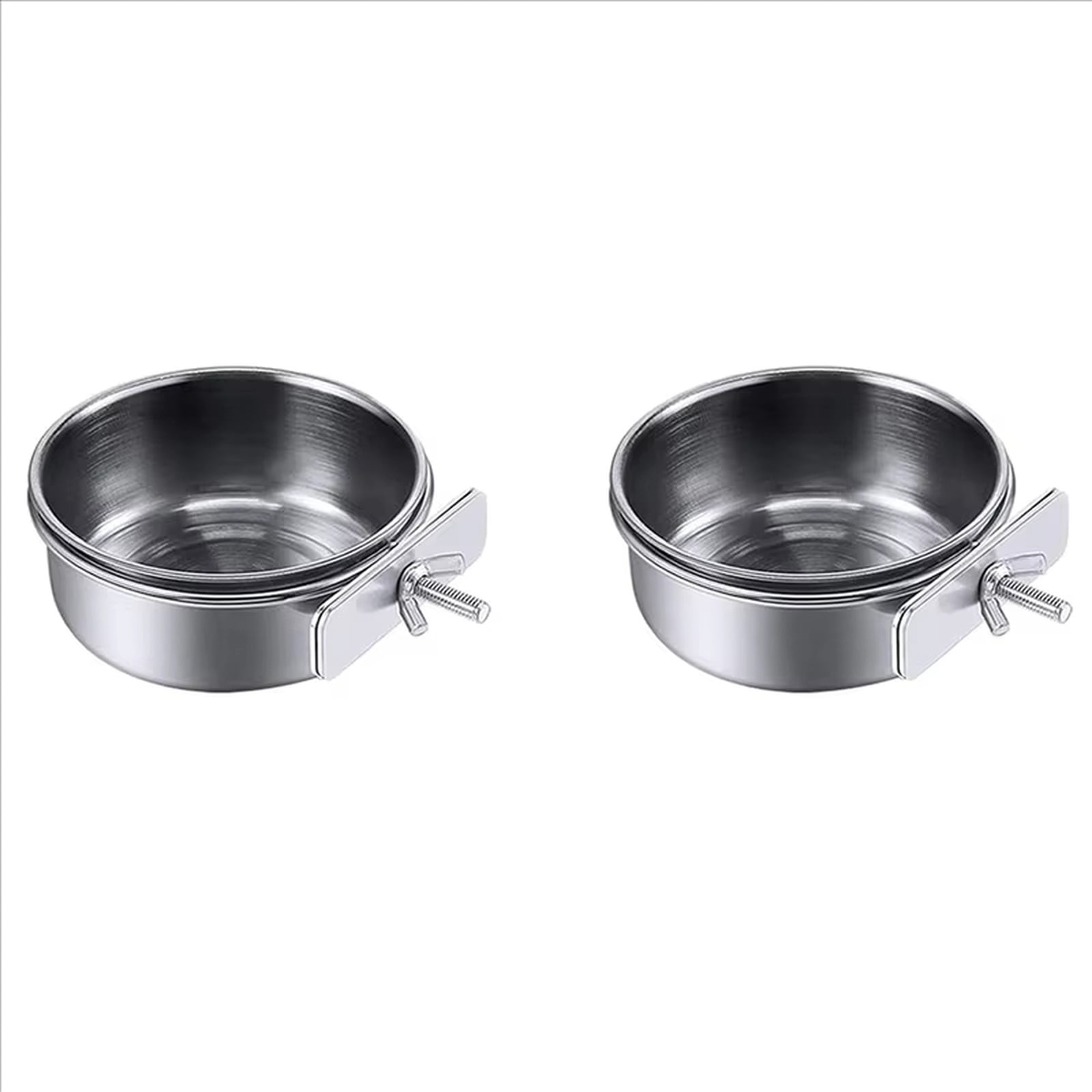 Stainless Steel Bird Feeding Water Bowls, Parrot Parakeet Cage ...
