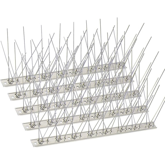 FengZi Stainless Steel Bird Spikes 5 Pack for Pigeons Squirrels Cats ...