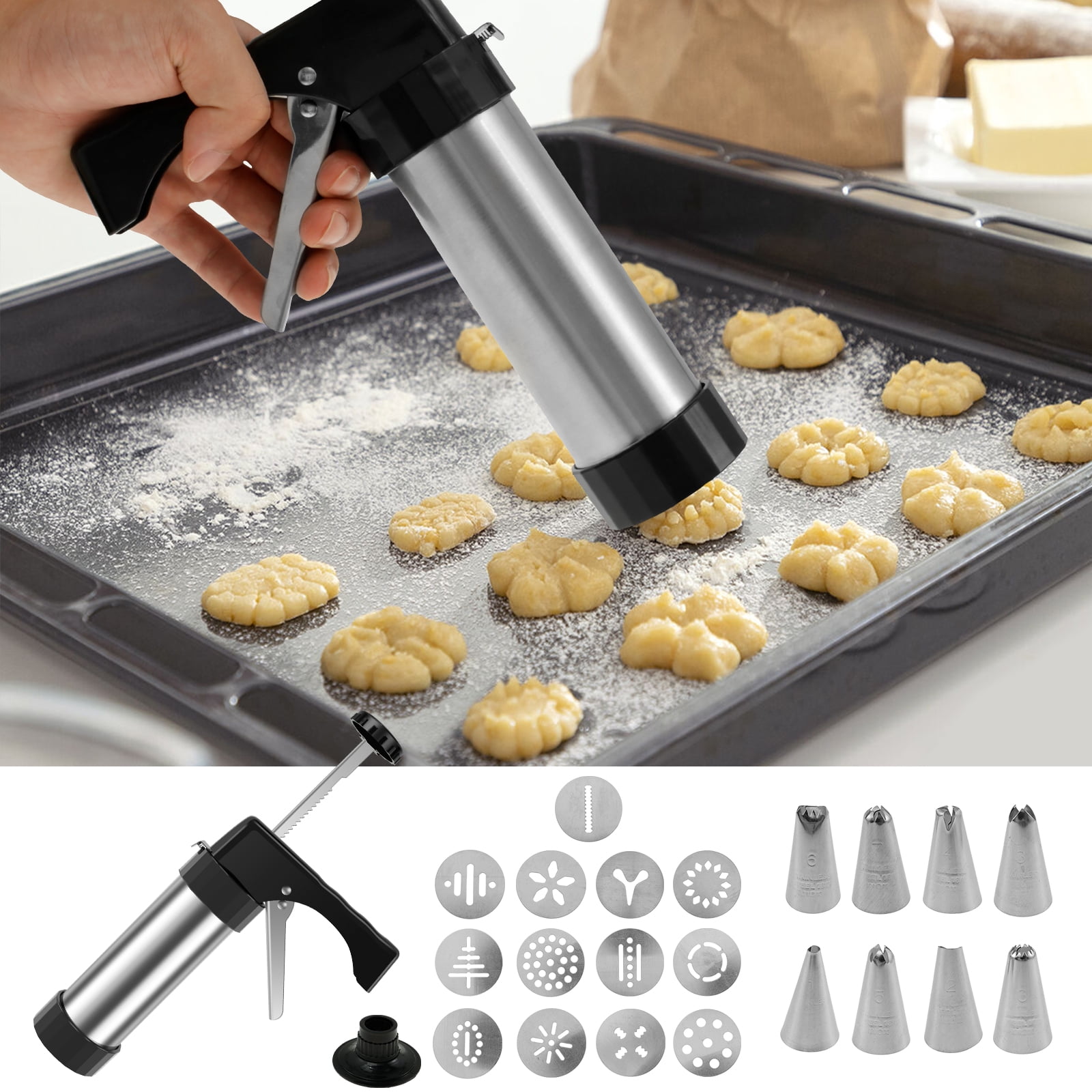 Stainless Steel Biscuit Maker Set Reusable Rust Proof Biscuit Maker ...