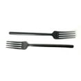 Stainless Steel Black Dinner Fork Flatware set of 4 - Walmart.com