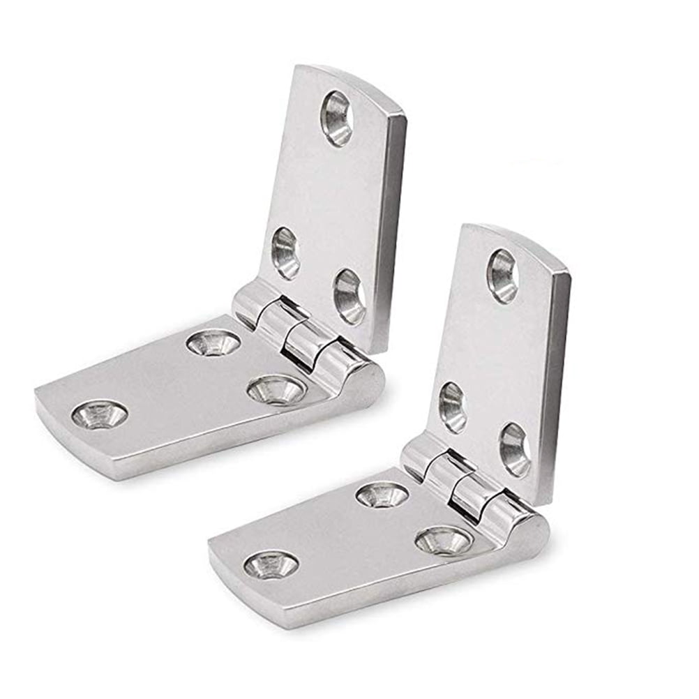 PBPBOX Swinging Cafe Door Hinges Silver Stainless Steel 2Pcs 3x1.5x0 ...