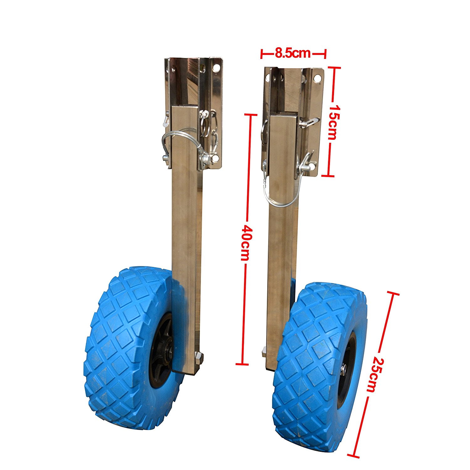 Stainless Steel Boat Transom Launching Wheel Dolly for Inflatable Boat ...
