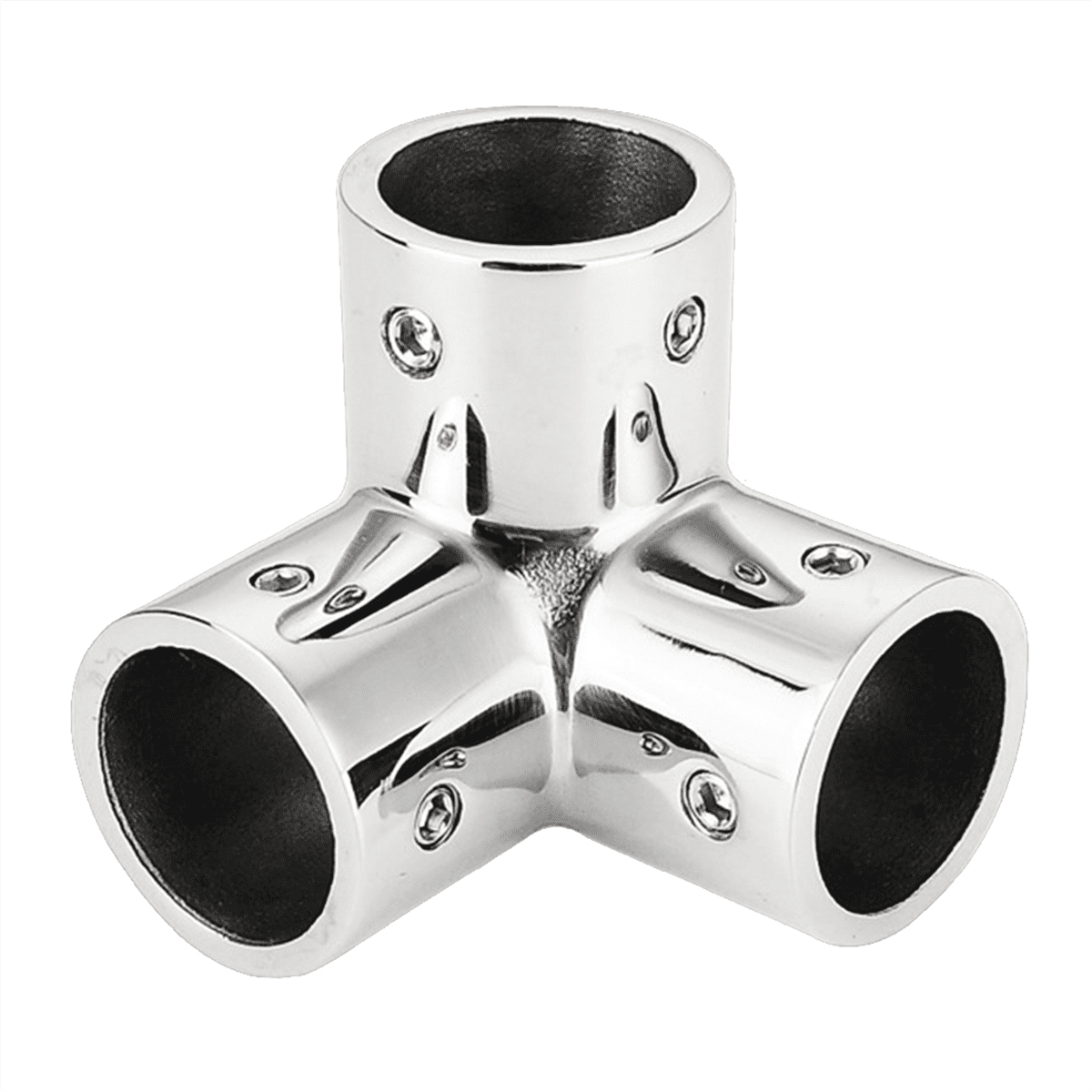 Stainless Steel Boat Tube Pipe 3 Way Connector for Ocean Yacht Dock ...