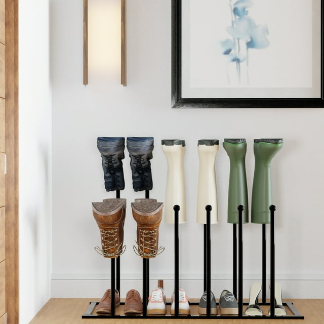 Stainless Steel Boot Organizer, Cowboy Boot Rack, Tall Boot Storage ...