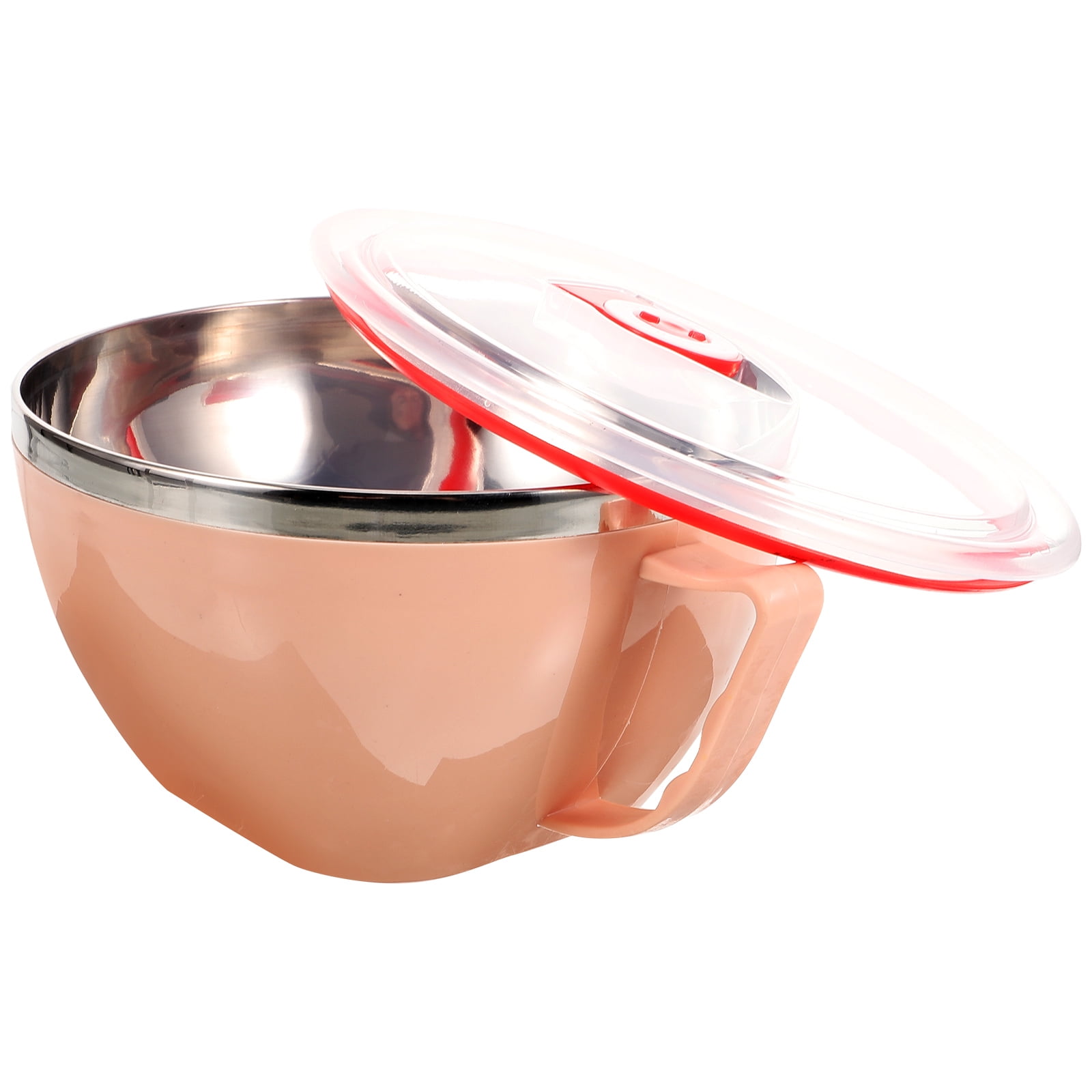 Stainless Steel Bowl with Lid Salad Noodle Bowl Metal Serving Bowl ...