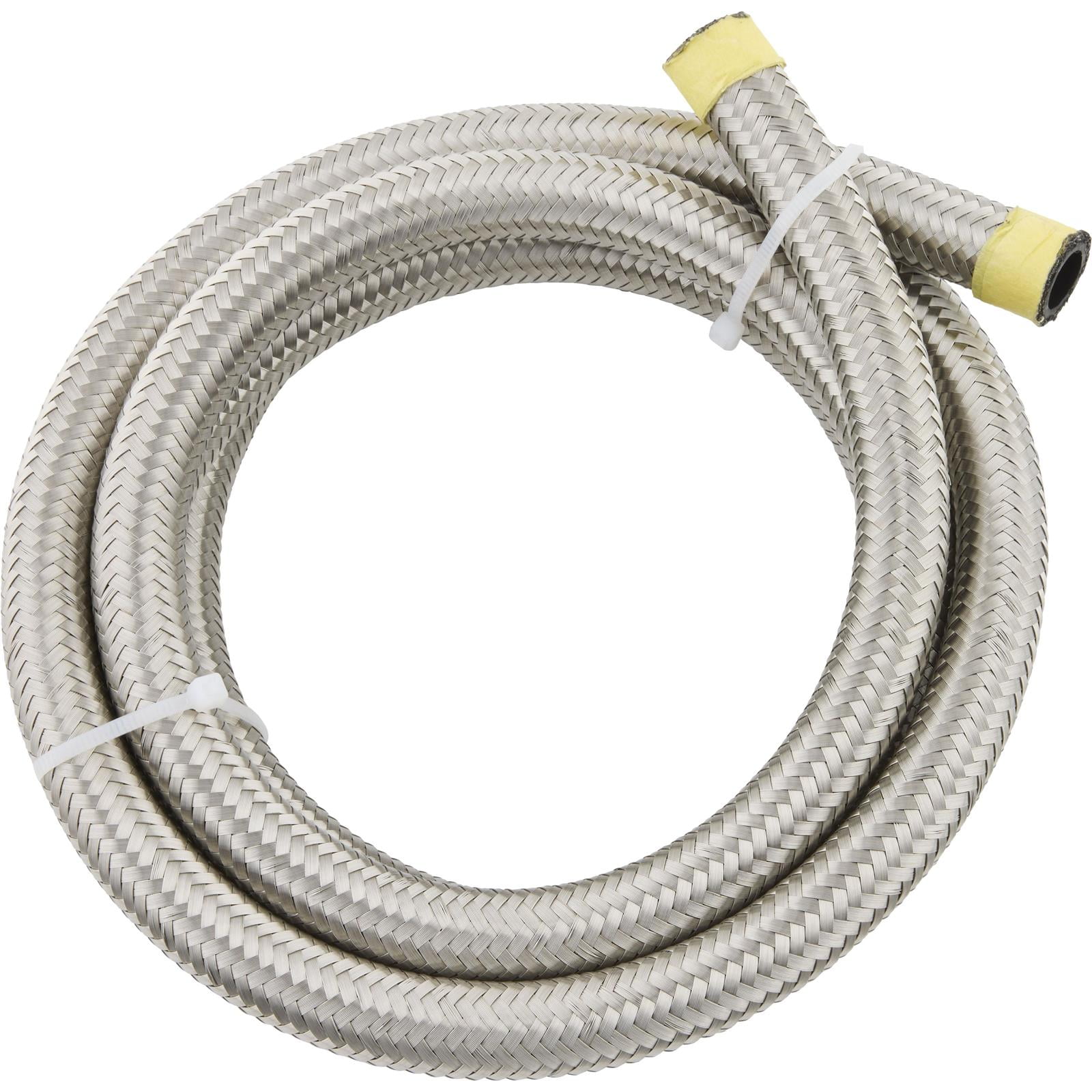Stainless Steel Braided Hose Line, -8 AN, 3 Ft. - Walmart.com