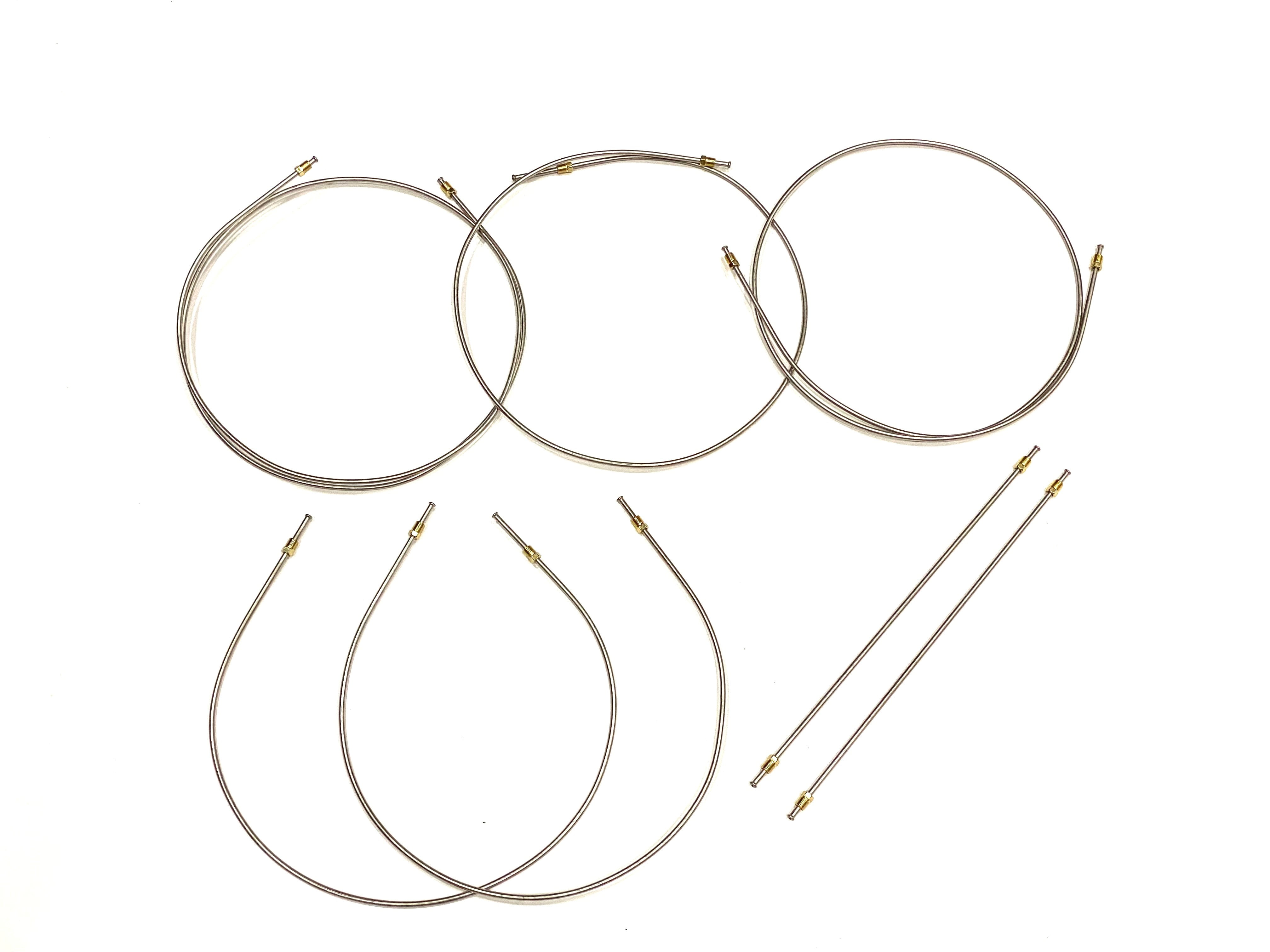 Stainless Steel Brake Line Kit. All Lines Cut To Length And Flared With ...