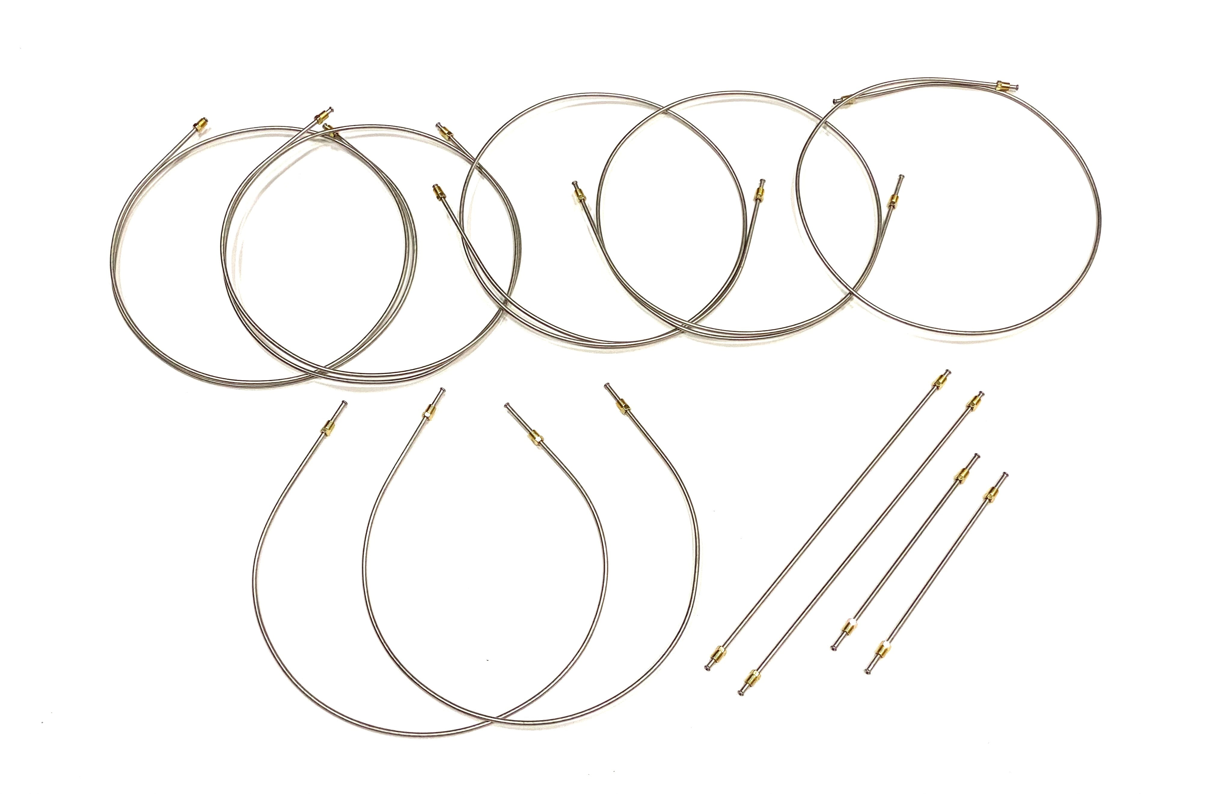 Stainless Steel Brake Line Kit. All Lines Cut To Length And Flared With ...